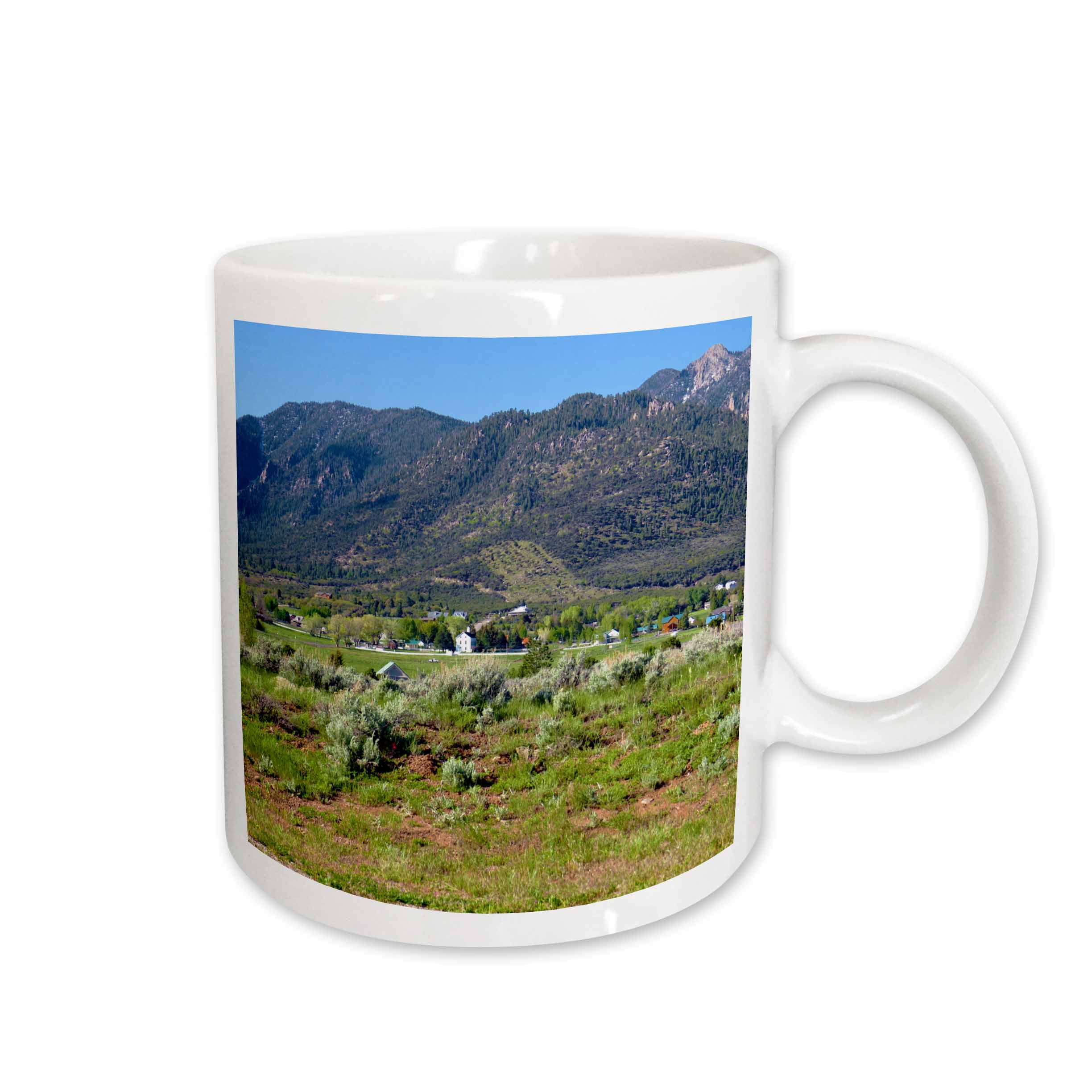 Pine Valley Utah in the Summer with the Historical Chapel 15oz Mug mug ...