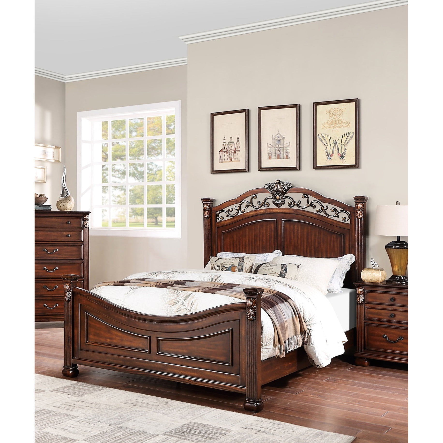 Pine Wood Bed Frame - Traditional Style - Bedroom / Create an ...