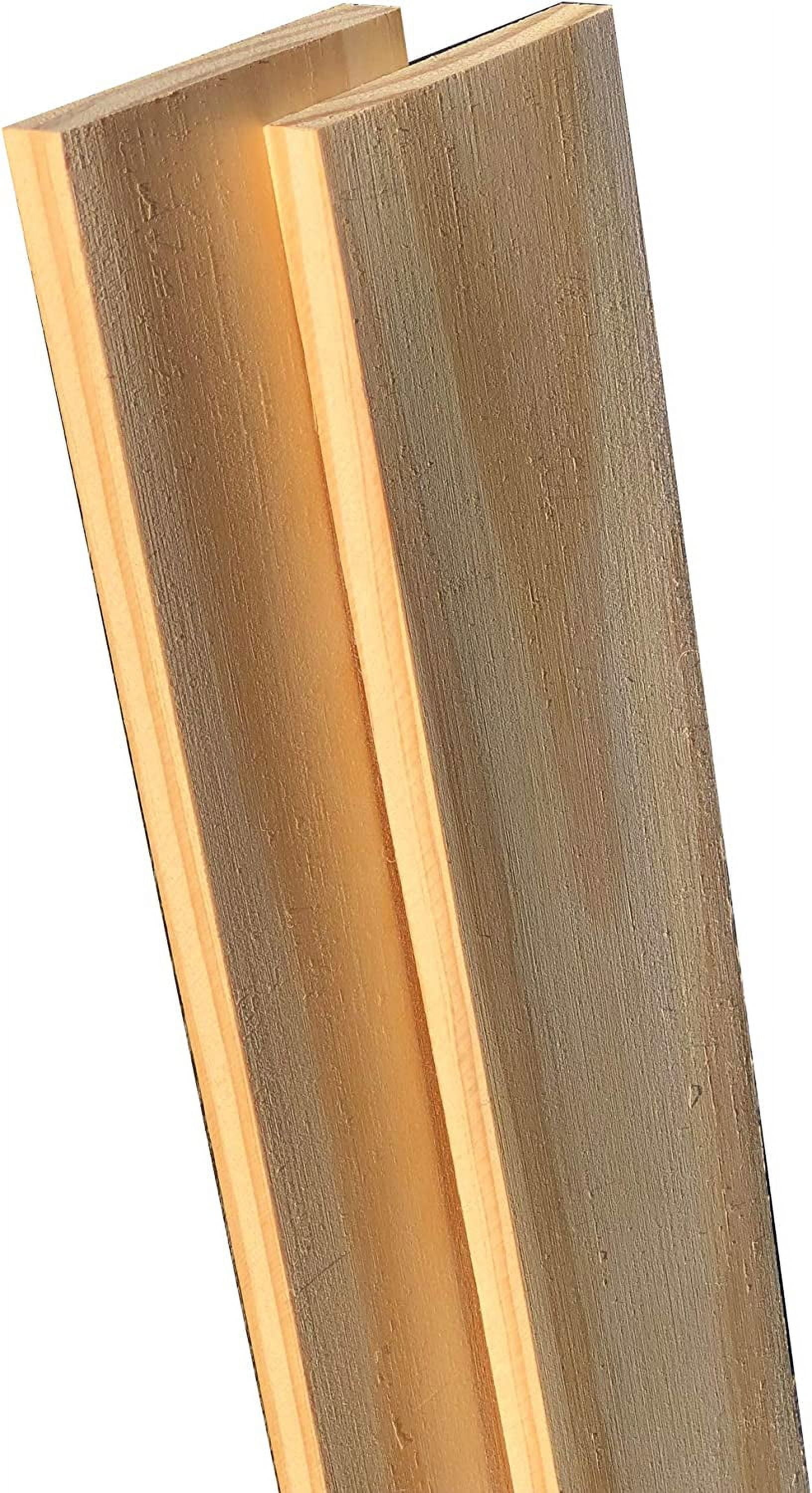 Pine Wood Lumber Board 6 Count Wooden Lumber Plank 3/4 in x 4 in x 3 ft ...