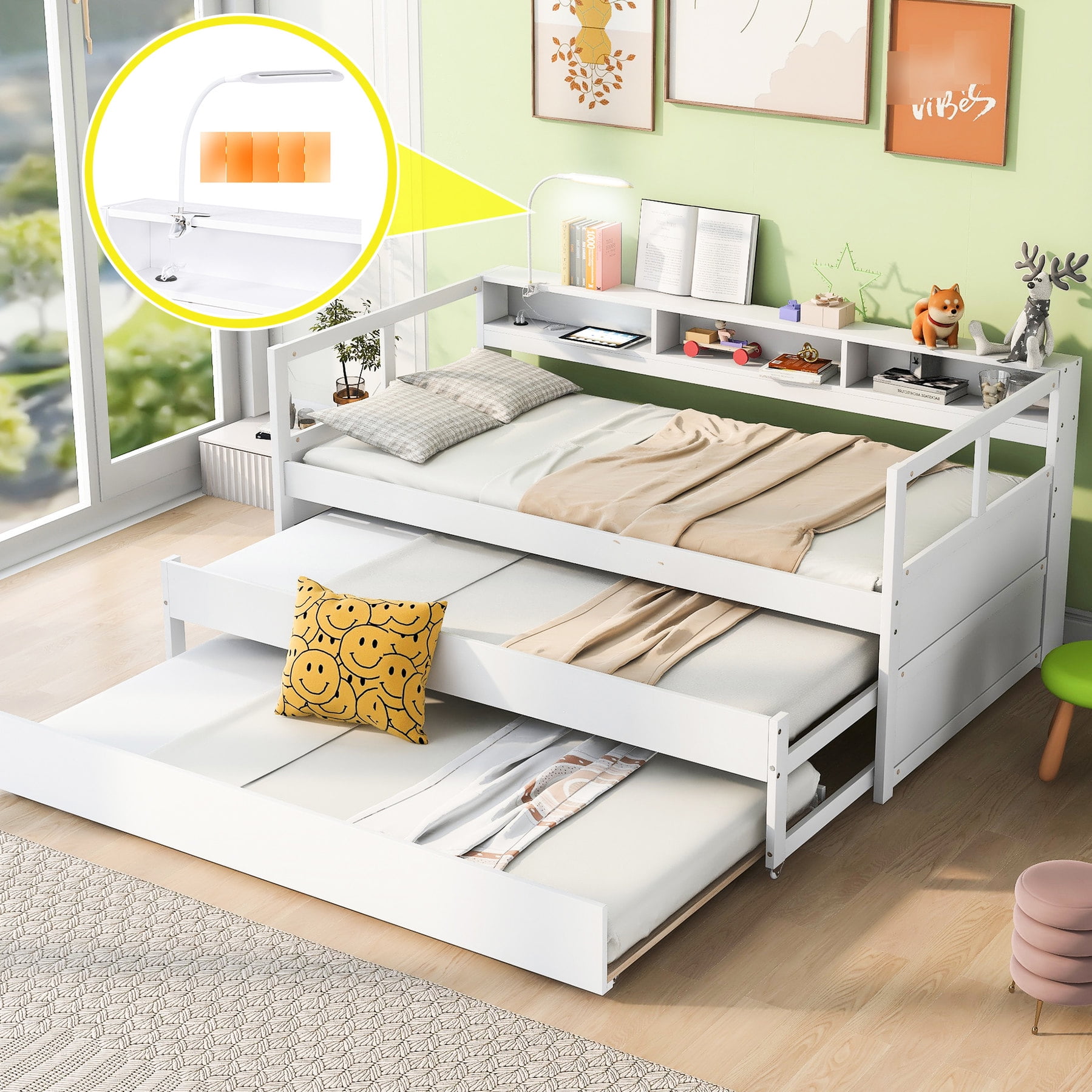 Pine Wood + MDF - Multiple Sleeping Arrangements - Home Sleepover ...