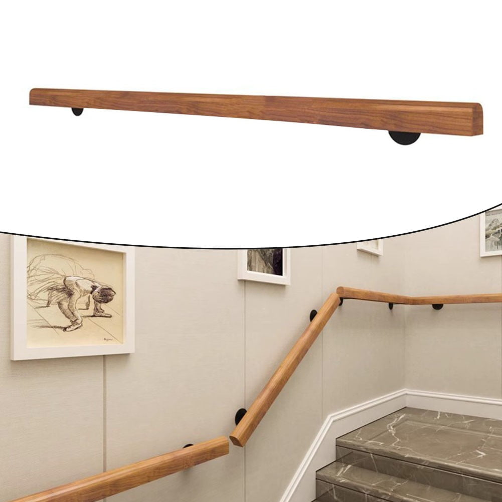 Pine Wood Stair Handrail 50CM Wall Mounted Support Railing with ...