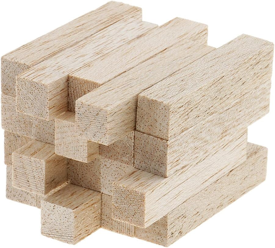 Pine Wood Stick Unfinished Woodcraft Square Stick Dowel Rod 50mm 20 ...