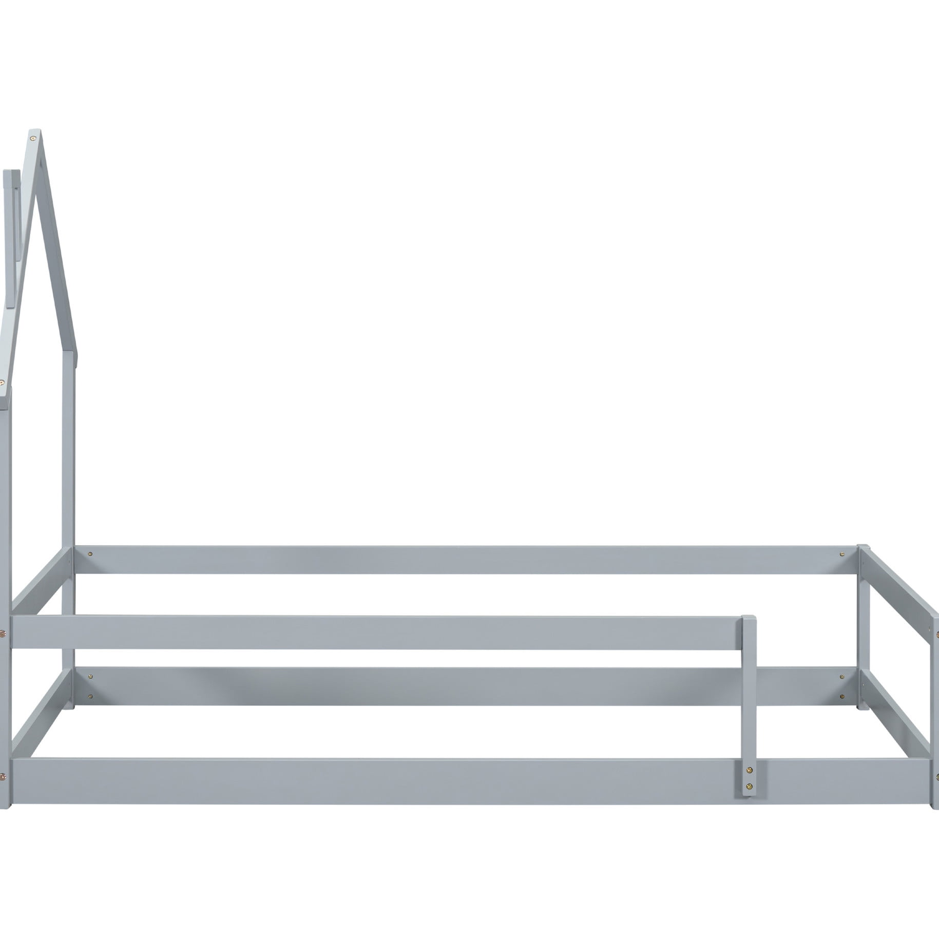 Pine Wood Twin - Full-length Guardrails for Safety - Bedroom Setup ...