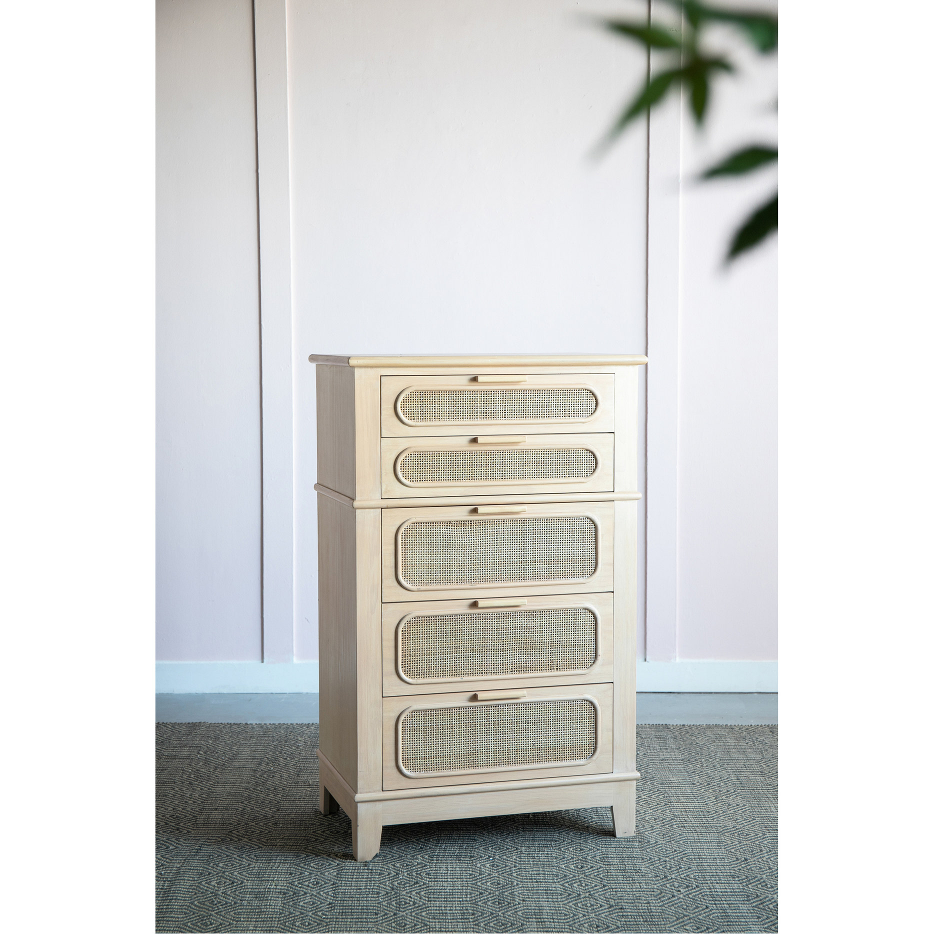 Pine Wood Veener and Caning Cabinet+Relaxed Coastal Flavor"-"Balcony ...