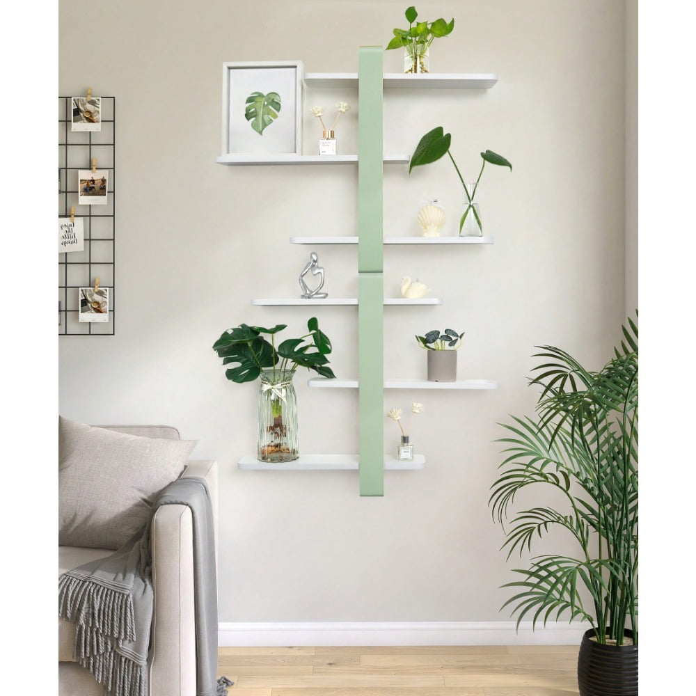 Pine WoodFloating Shelves Applicable To Wall Mounted Shelving Three ...