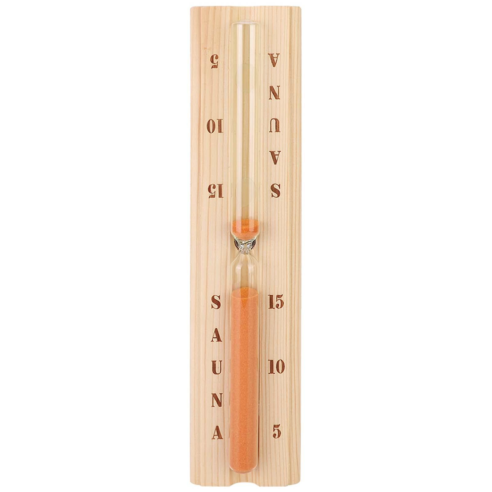 Pine Wooden Sauna Hourglass Clock Accurate Heat Resistant Sand Timer ...