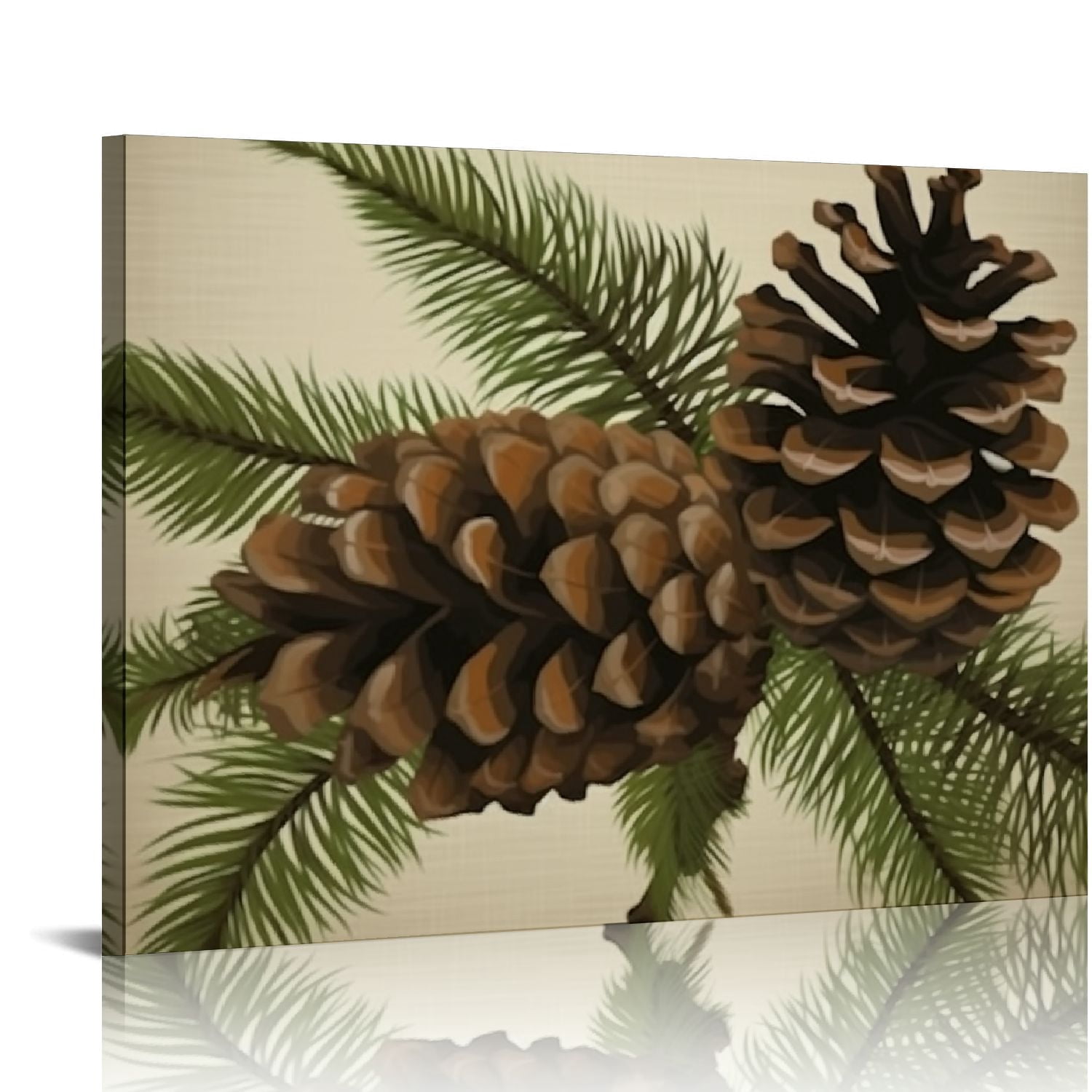 Pine cone Canvas Print On Canvas Living Room Bedroom Home Office Wall ...