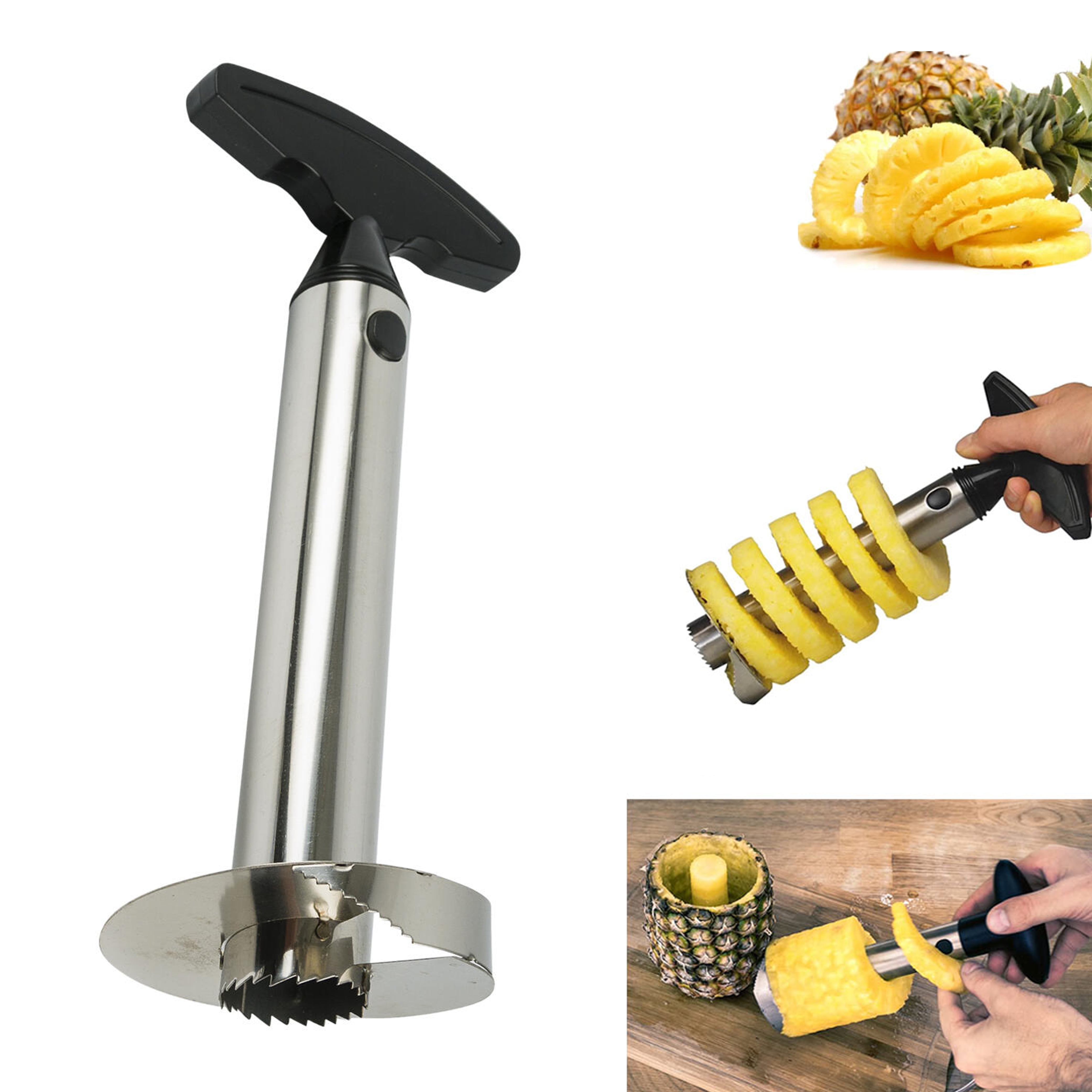 Pineapple Corer Slicer Kitchen Tool Gadget Fruit Cutter Peeler