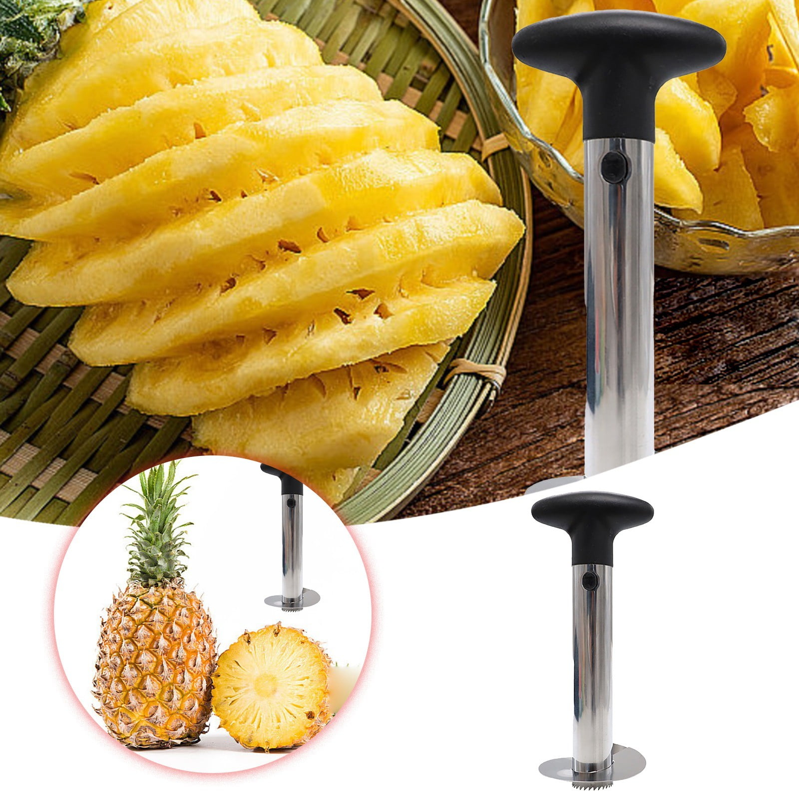 Pineapple Corer and Slicer, Triple-Reinforced Stainless Steel ...