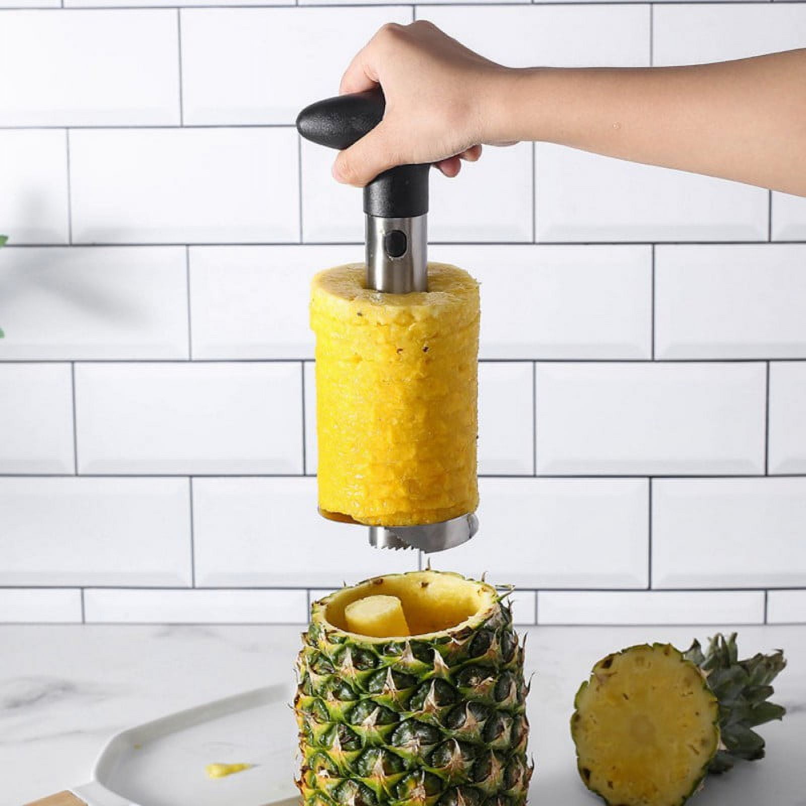 Pineapple Corer and Slicer tool - Stainless Steel Pineapple Cutting ...