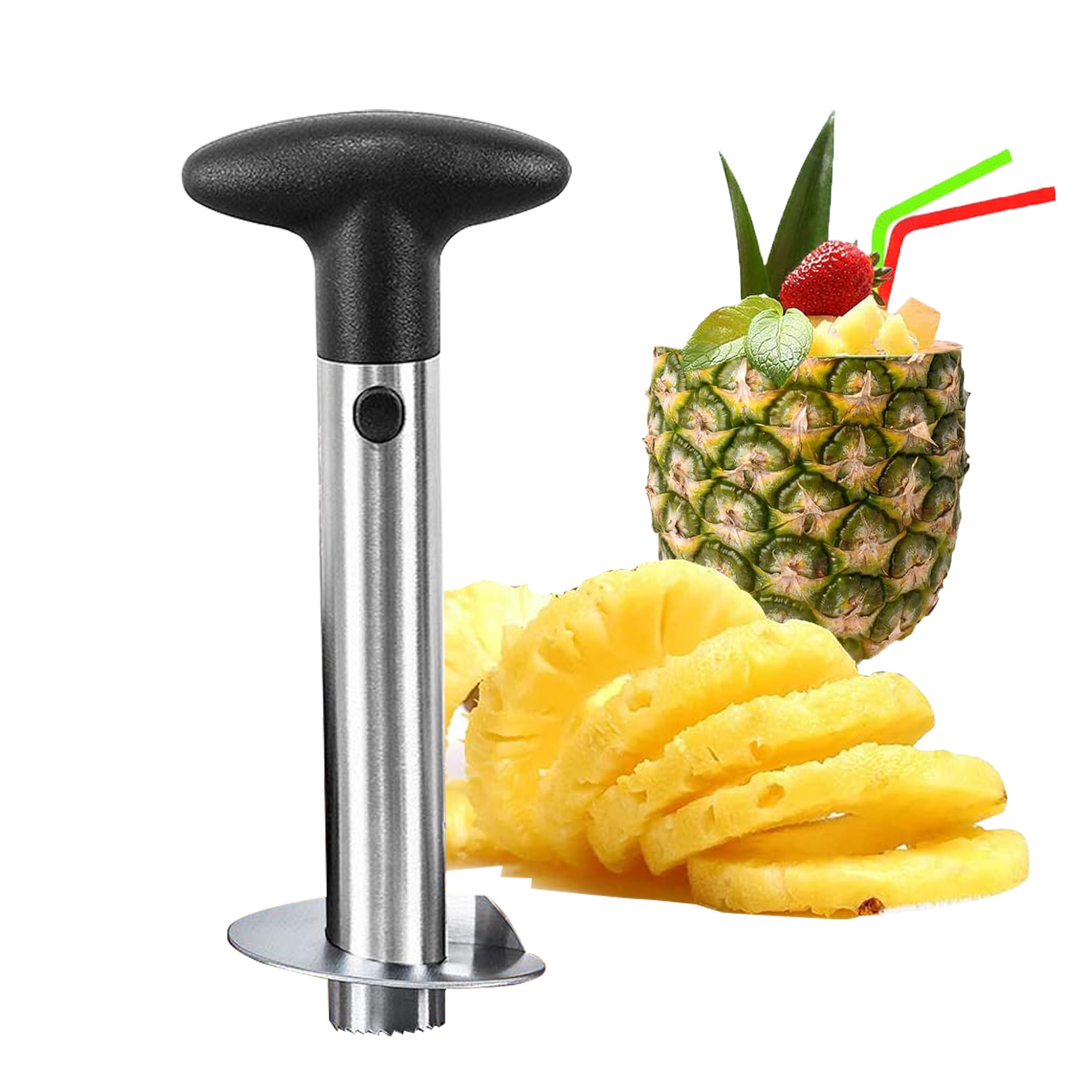 Jewexier Pineapple Corer and Slicer, Stainless Steel Core Remover ...