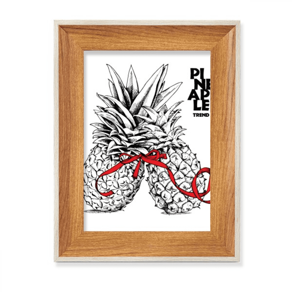 Pineapple Couple Trend Tropical Fruit Desktop Wooden Photo Frame ...
