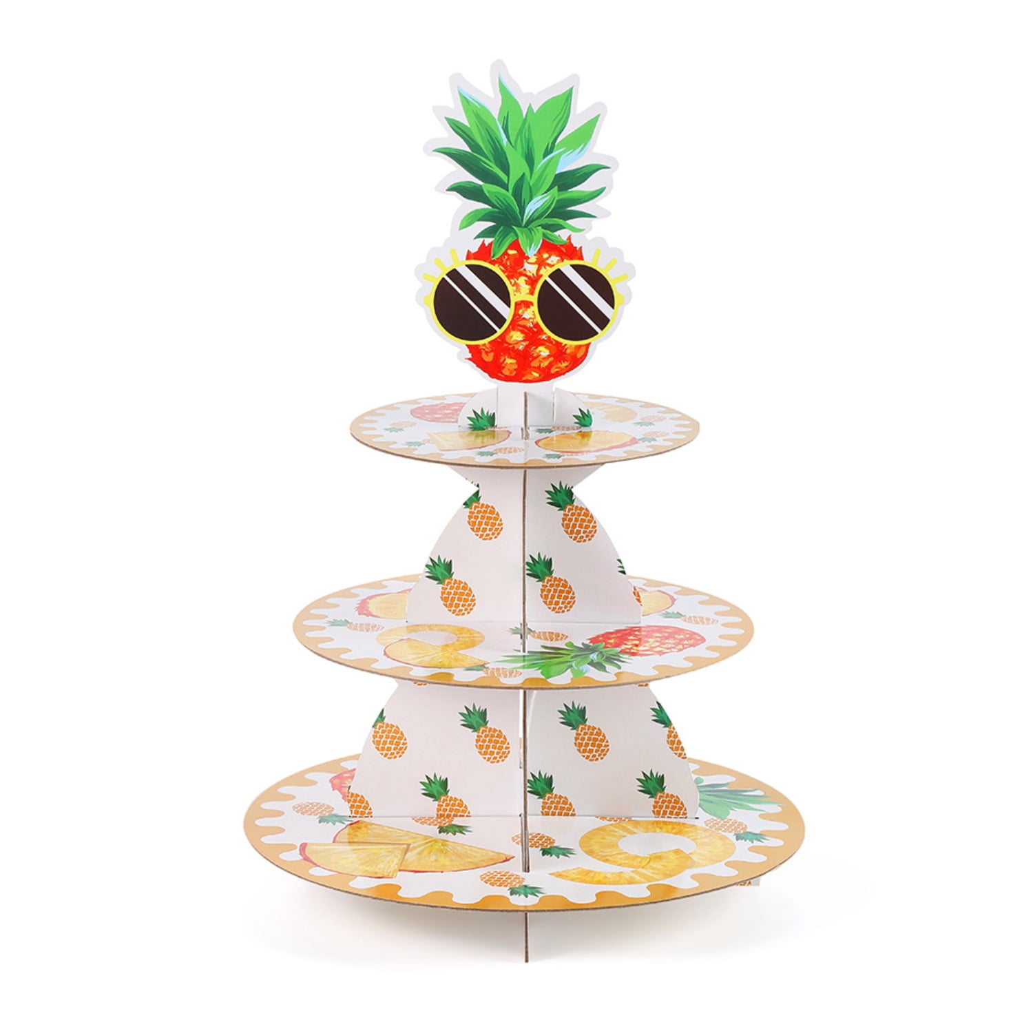 Pineapple Cupcake Stand 3 Tier Cupcake Tower for Baby Shower Birthday ...