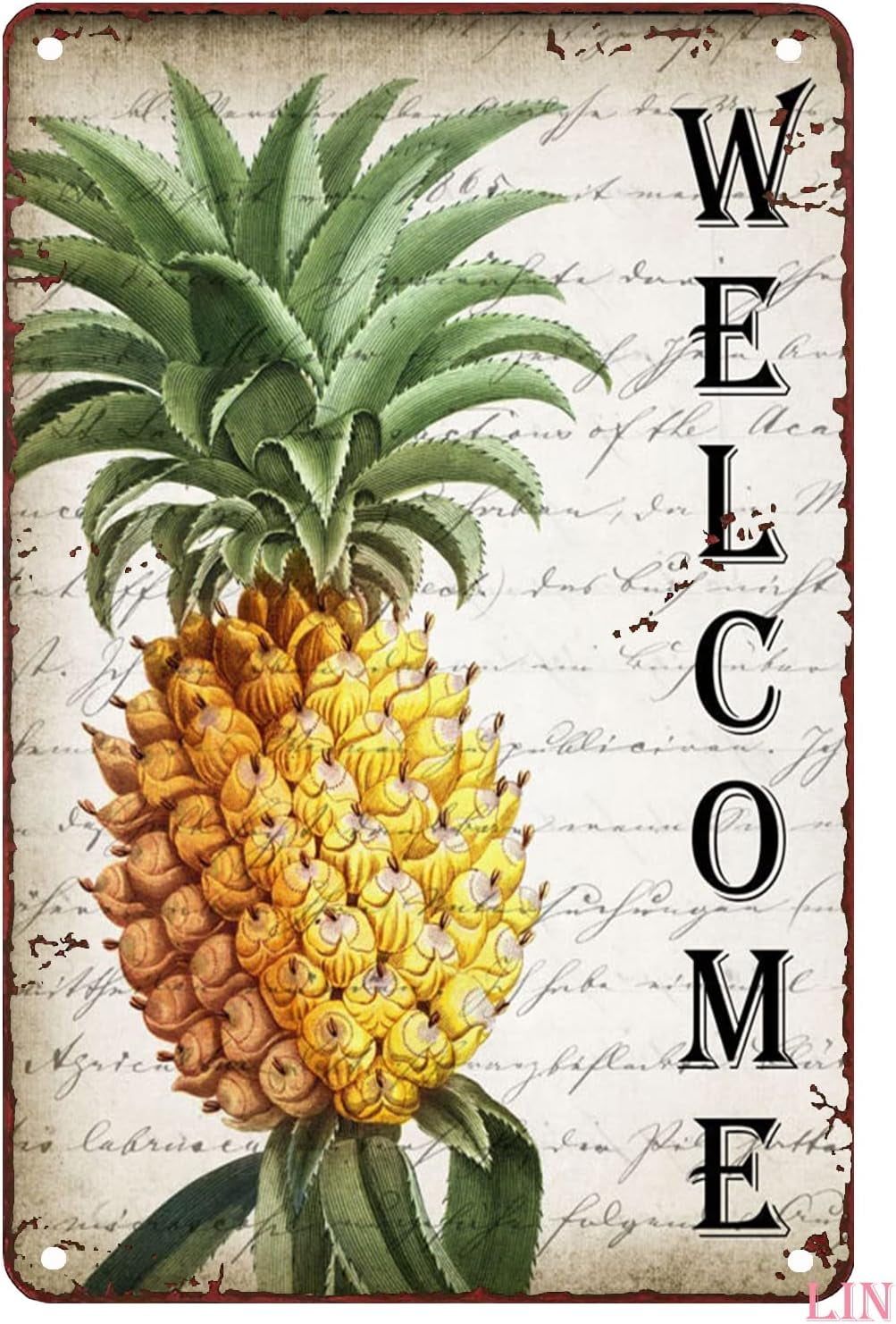Pineapple Decor for Office Welcome Pineapple Print Pineapple ...