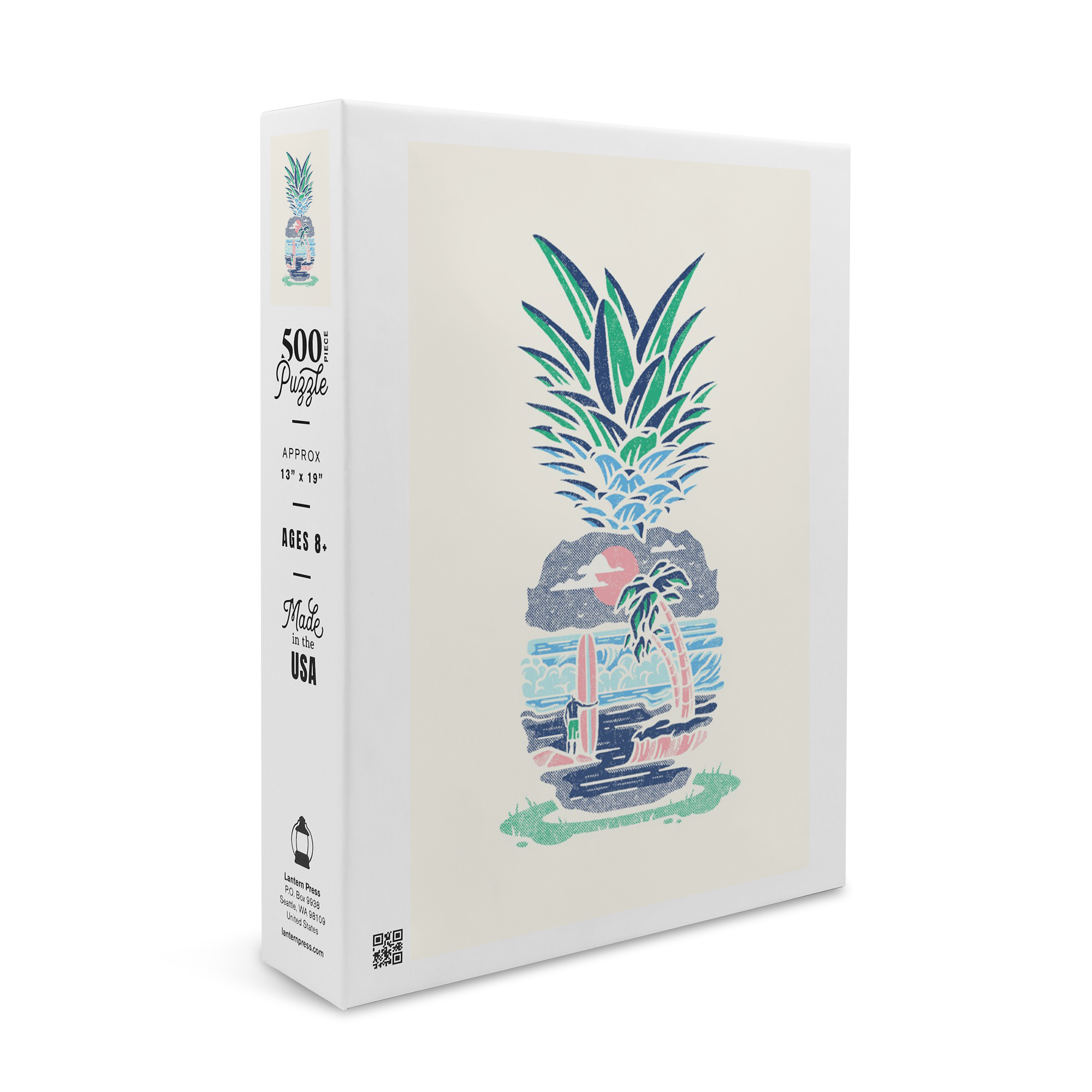 Pineapple, Distressed Vector (19x27 inches, Premium 500 Piece Jigsaw ...