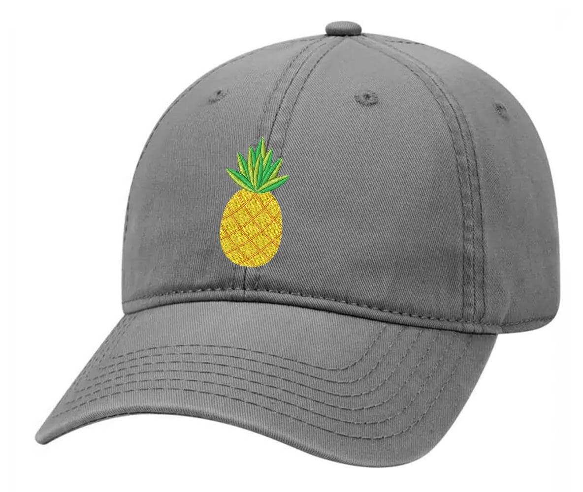 Pineapple Embroidered Twill Baseball Cap Unisex Dad Hat with Adjustable ...