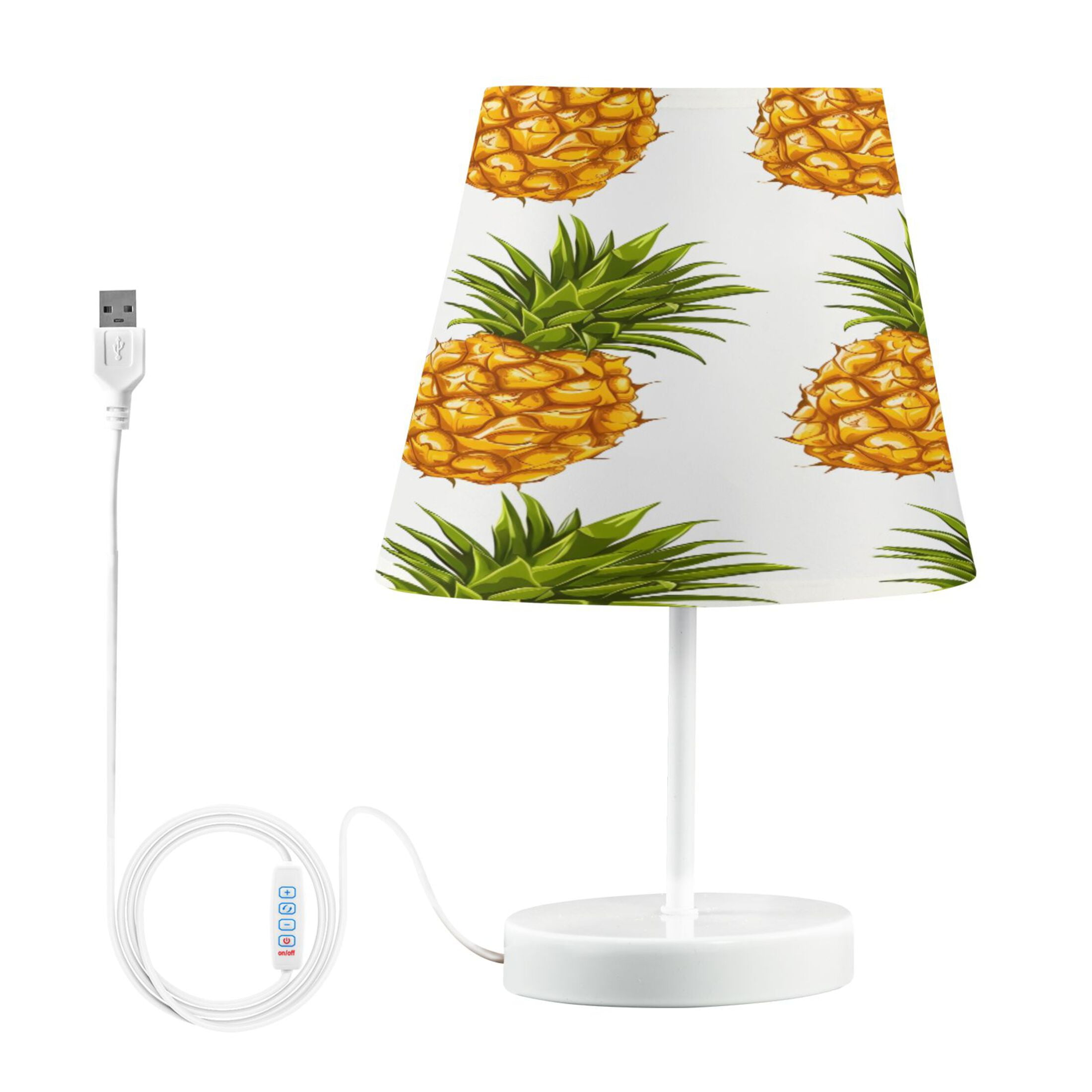 Pineapple Fruit Desk Lamp LED Table Nightstand Lamps with 3 Color ...
