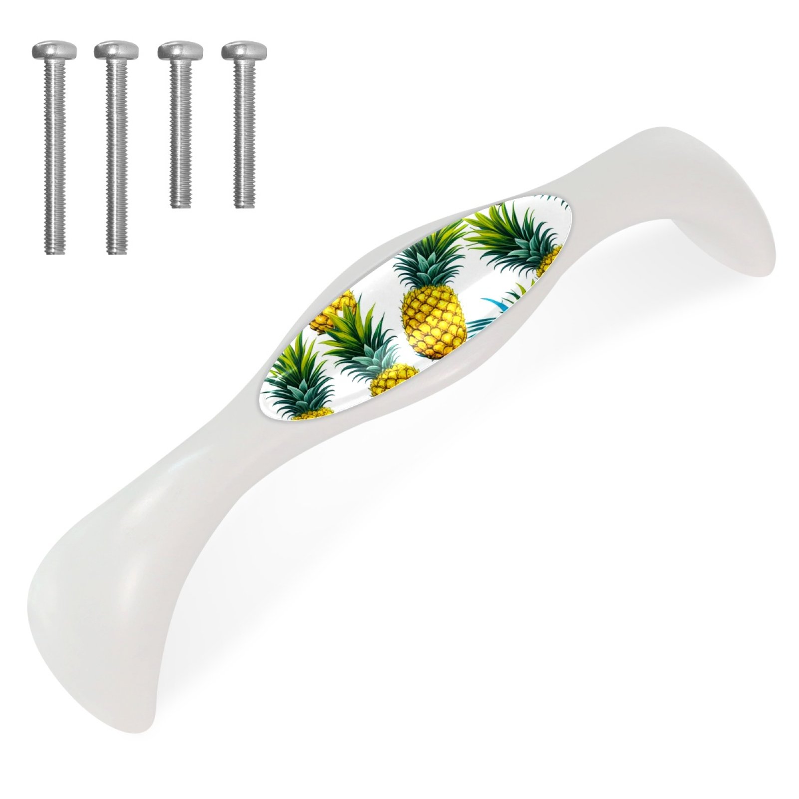 Pineapple Fruit Palm Leaves Kitchen Cabinet Pull Knobs Drawer Hardware ...