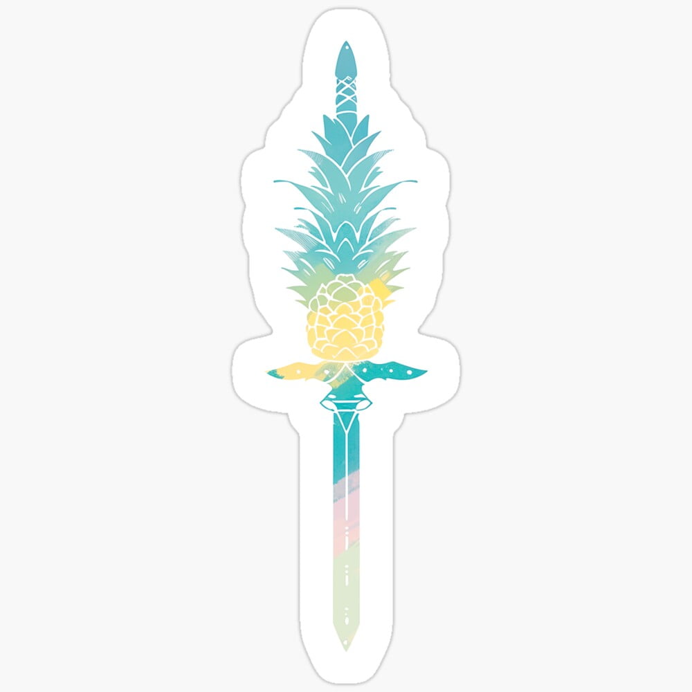 Pineapple Glimmerblade Sticker Phone Decal Water Bottle Stickers Car ...