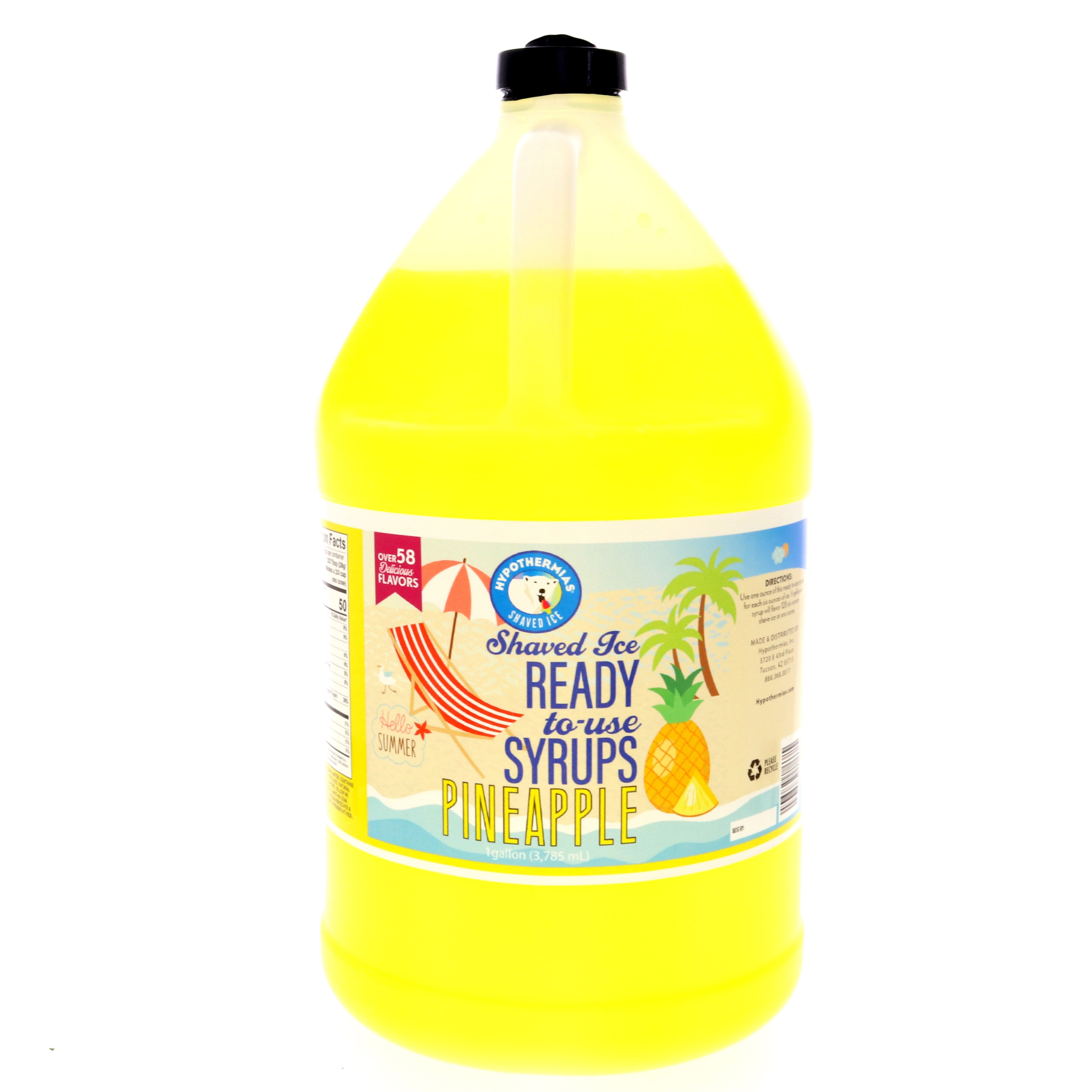 Pineapple Hypothermias Handcrafted Hawaiian 🍧 Snow Cones Flavor Syrups