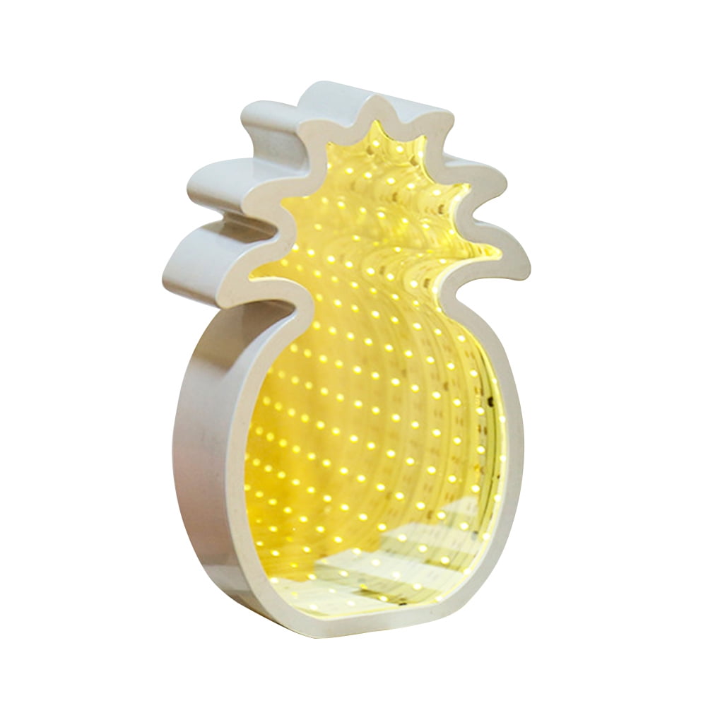 Pineapple Infinity Light Rechargeable Bulb with Remote LED Tunnel ...