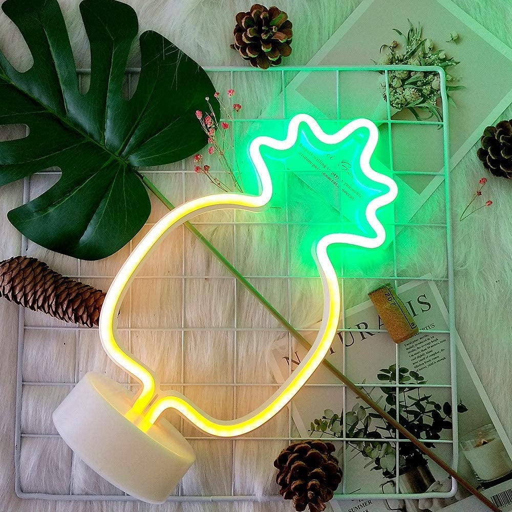 Pineapple LED Night Lights Neon Signs - Pineapple Neon Light for ...