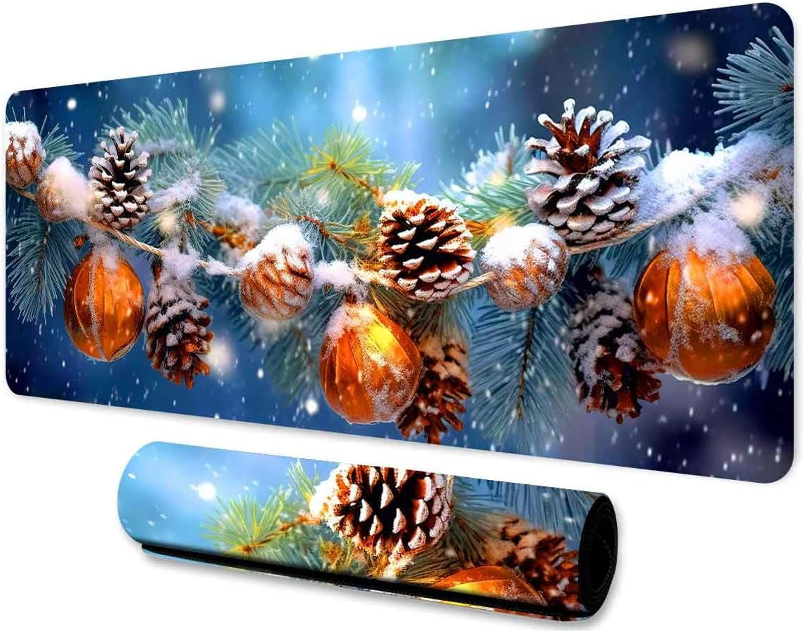 Pineapple Large Mouse Pad 31.5x11.8 Inches Christmas Dream Plant Pine ...