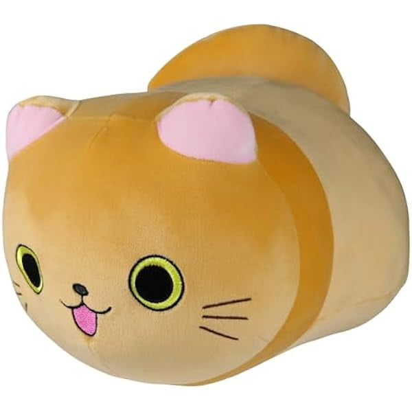 Pineapple Orange Cat Plush Toy, Soft Cat Pillow Squishy Plushies, Cute ...