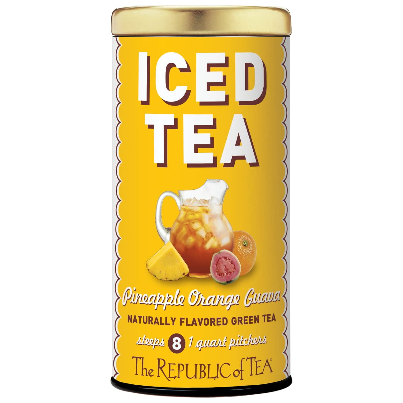 - Pineapple Orange Guava Iced Green Tea, 8 Large Quart-Sized Iced Tea ...