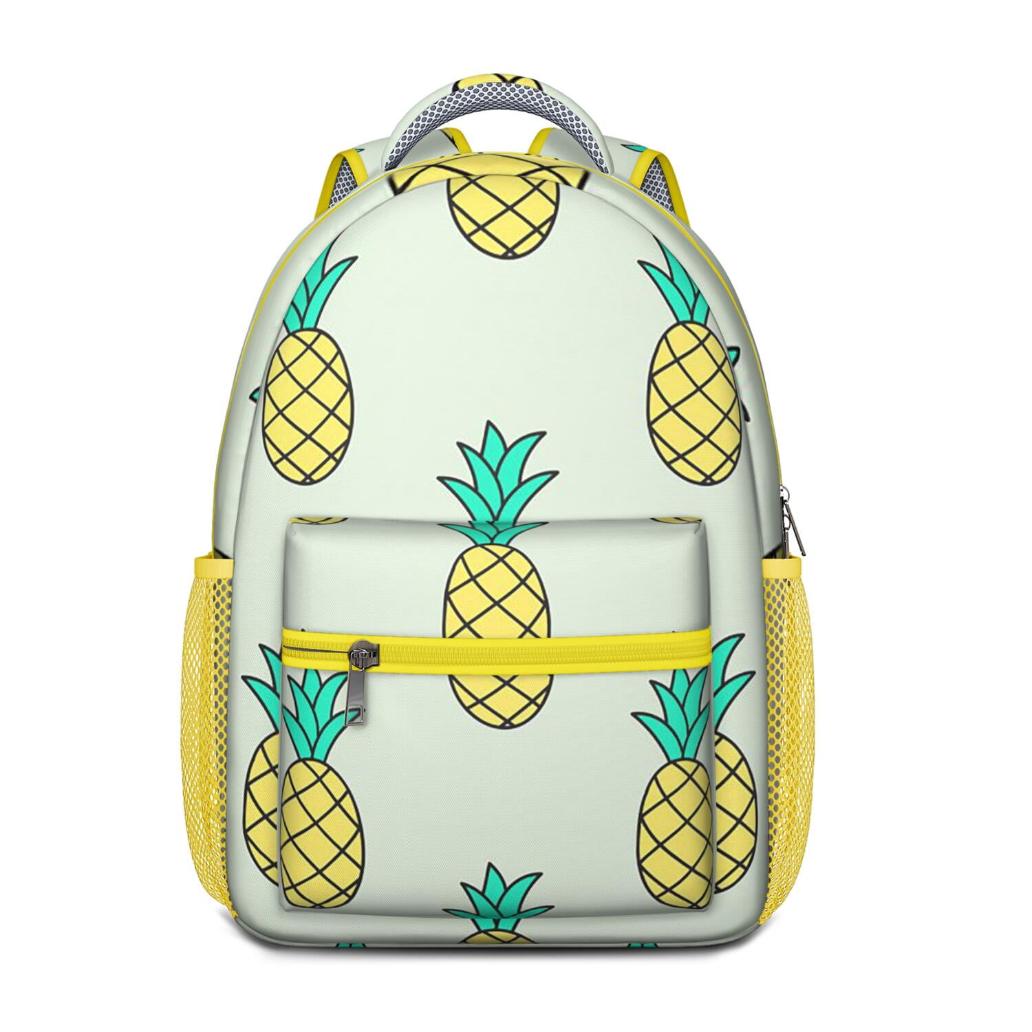 Pineapple Party Theme Backpack - Waterproof Ergonomic Bookbag with ...