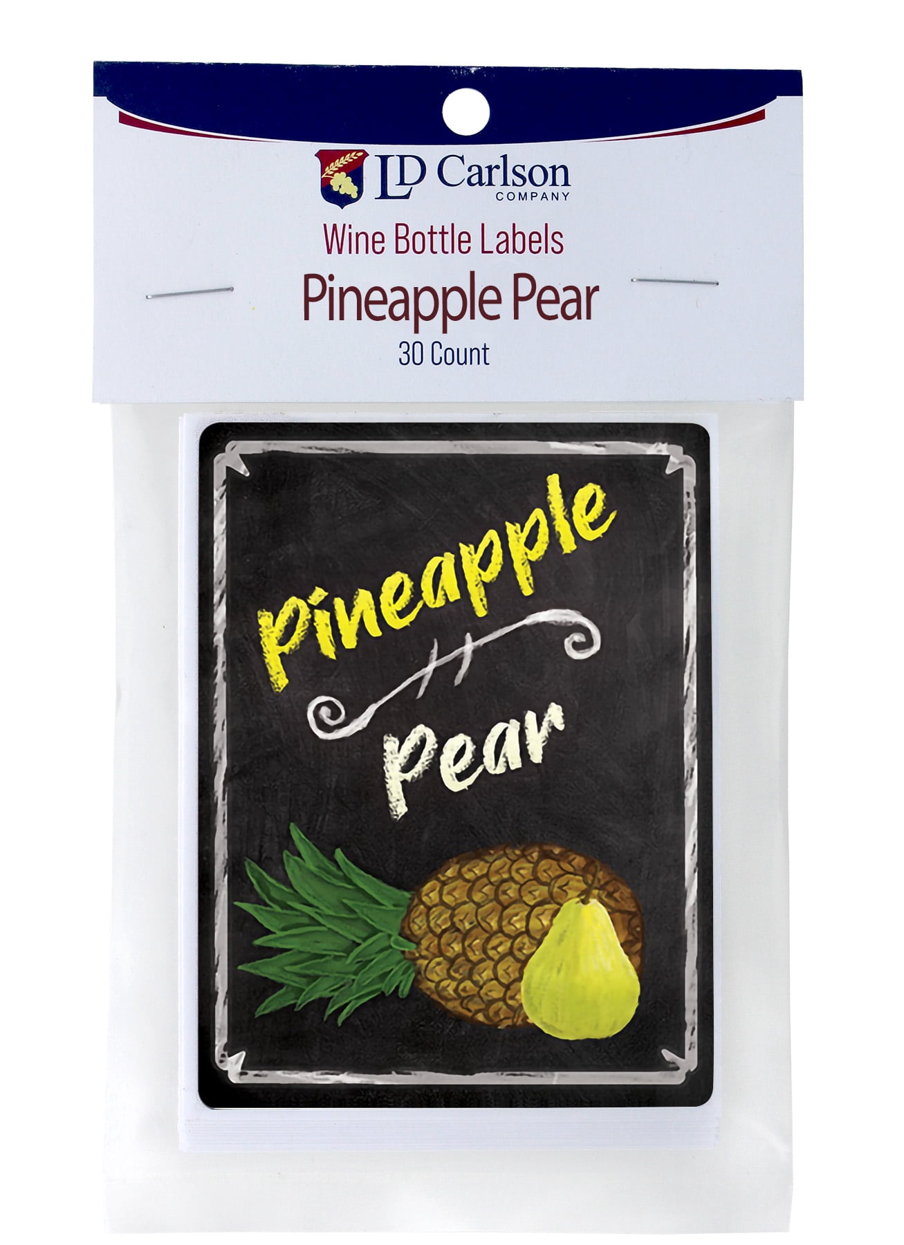 Pineapple Pear Wine Labels 30/Pack Mist Collection - Walmart.com