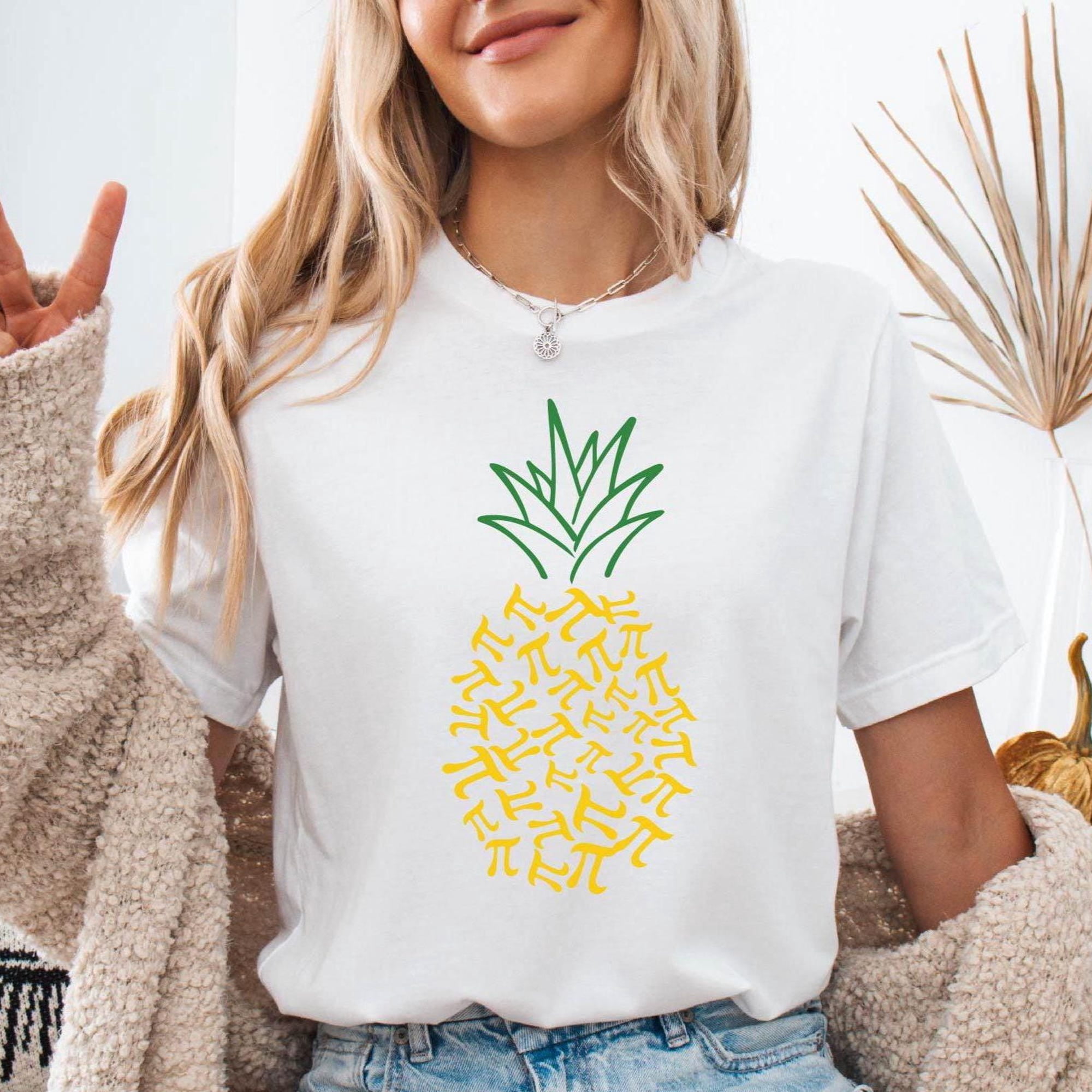 Pineapple Pi Day Shirt Math Teacher Gift Pi Symbol Tee Pi Day TShirt ...