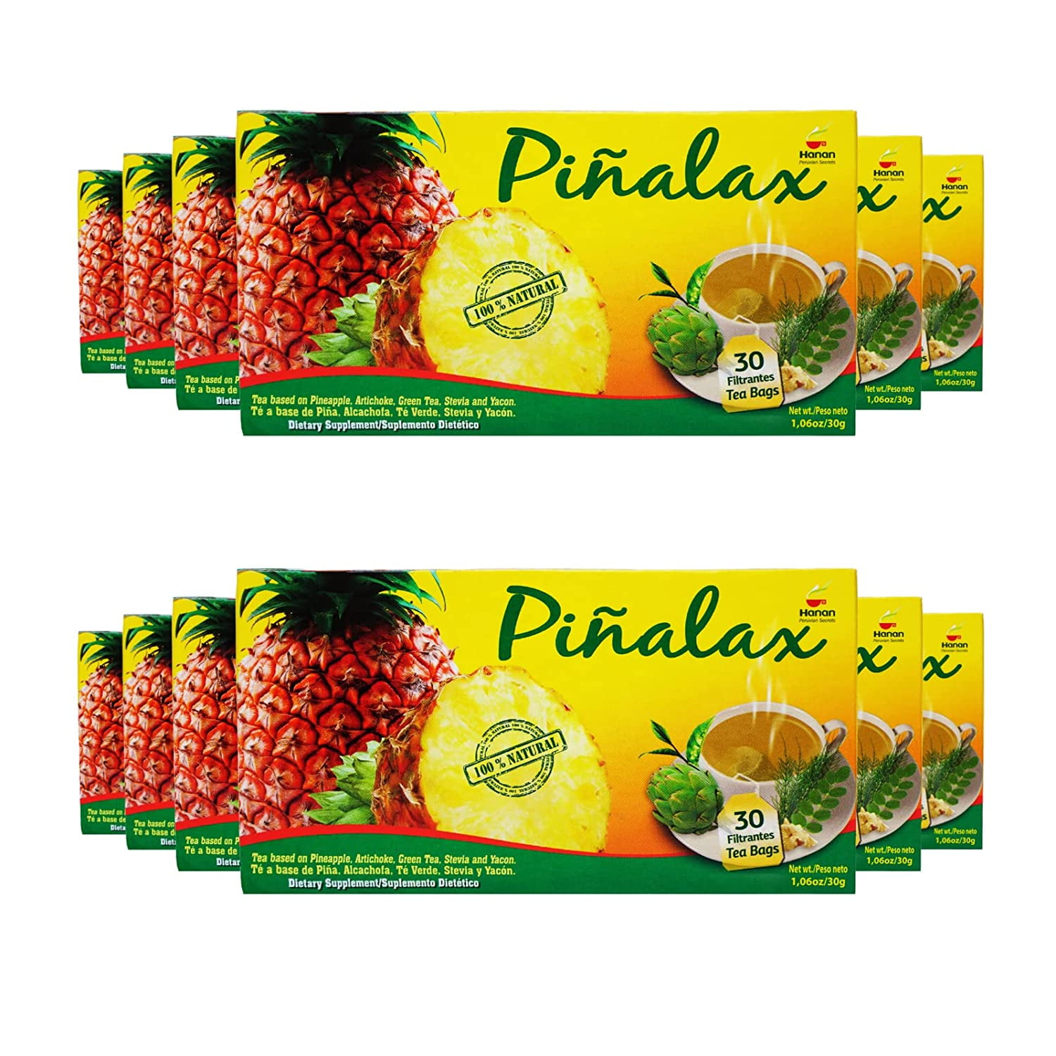 Pineapple Piña 100% Natural Blend Detox-Tea promotes digestion ...