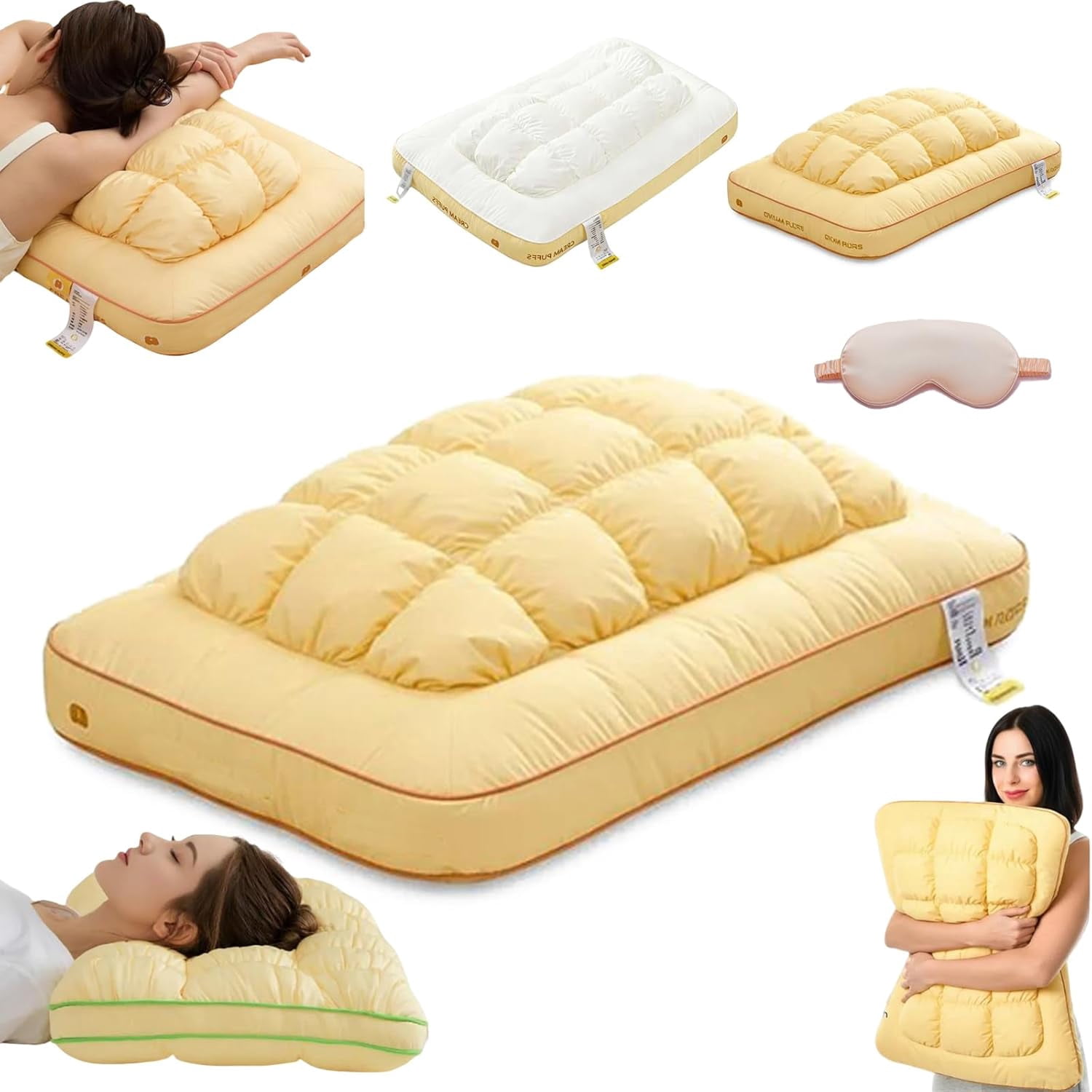 Pineapple Pillow, Mellow Sleep Pillow, Cloud Pillow, Plush,Cloud-Like ...