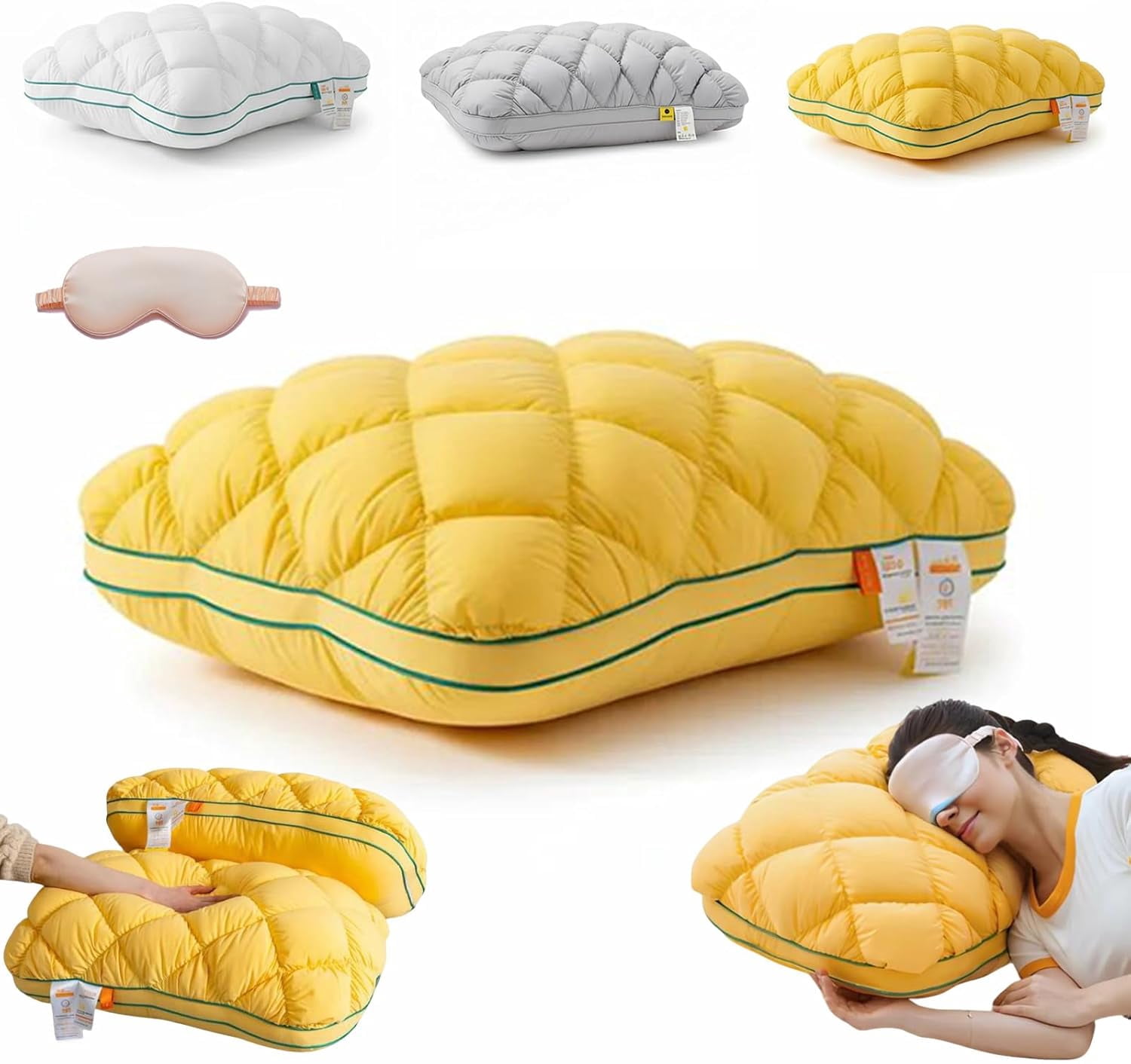 Pineapple Pillow, Mellow Sleep Pillow, Cloud Pillow, Plush,Cloud-Like ...
