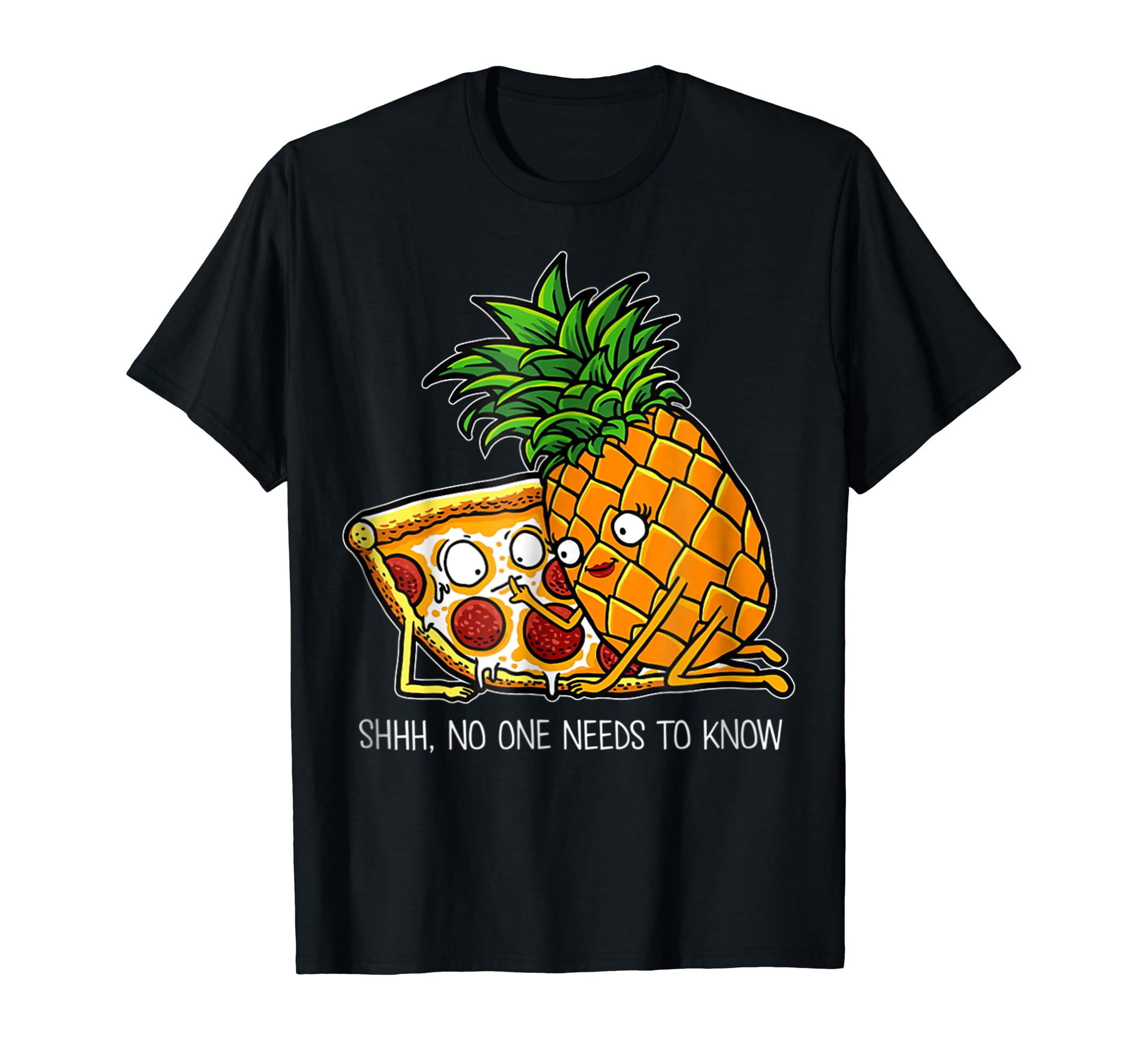 Pineapple Pizza - Funny Pepperoni Pizzas T-Shirt - Walmart.com