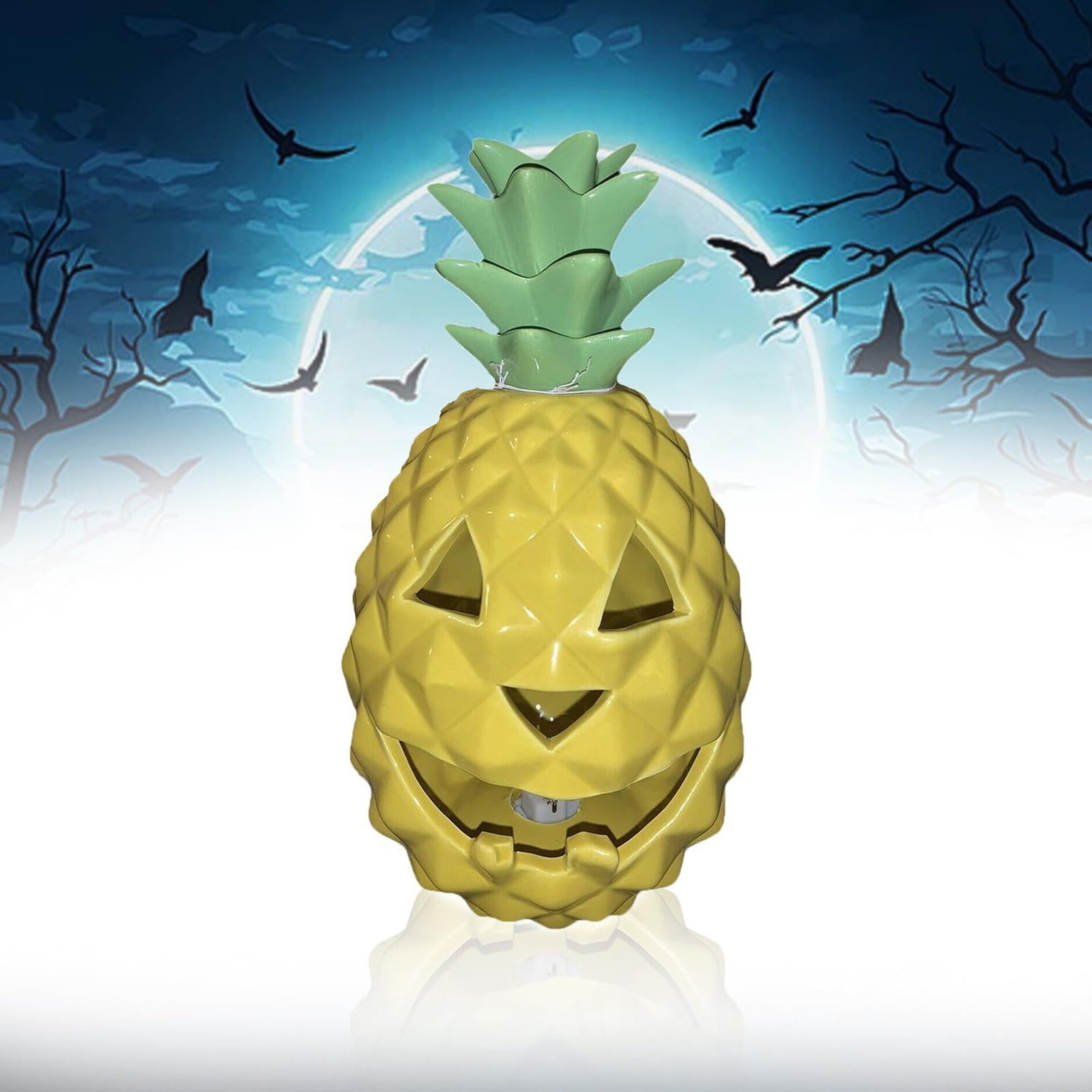 Pineapple Skull Decor, Scary Skull Sculpture Halloween Statue, Resin ...