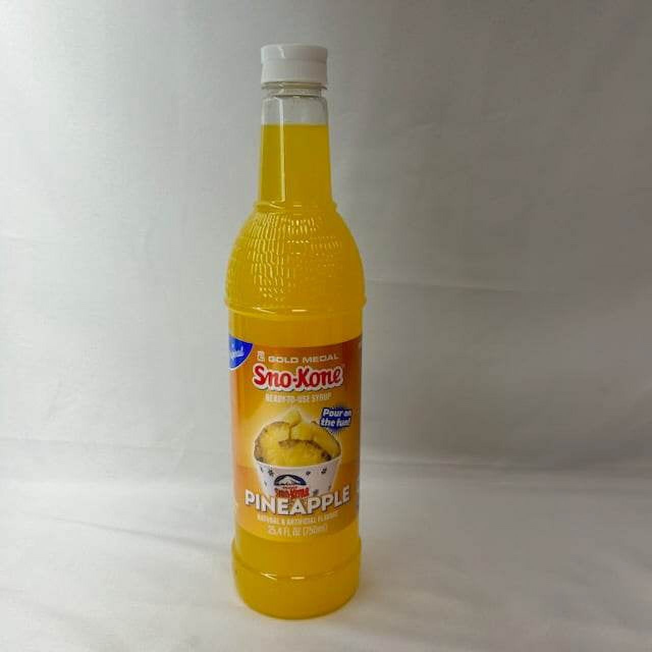 Pineapple Snow Cone Syrup (25 oz x 2) - Sno-Treat Snow Cone Syrups for ...