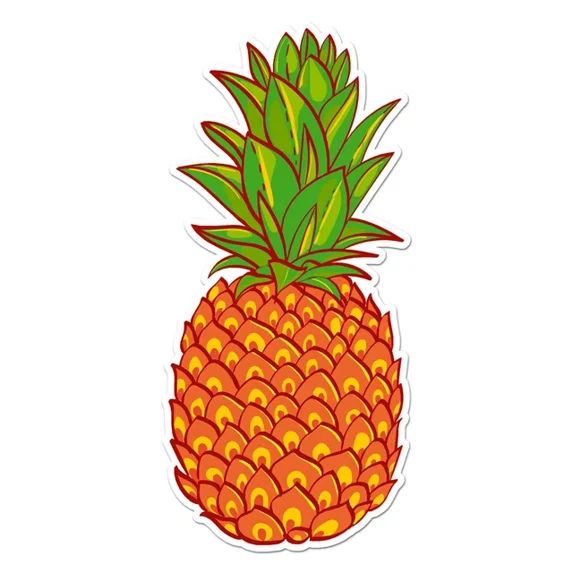 Pineapple Sticker Phone Decal Water Bottle Stickers Car Decals, Laptop ...