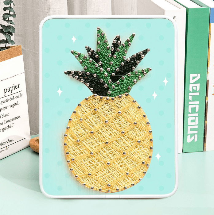 Pineapple String Art Kit with Stand. Simple Decorative DIY String Art ...