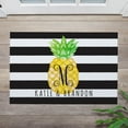 Pineapple Striped Personalized Doormat - Walmart.com