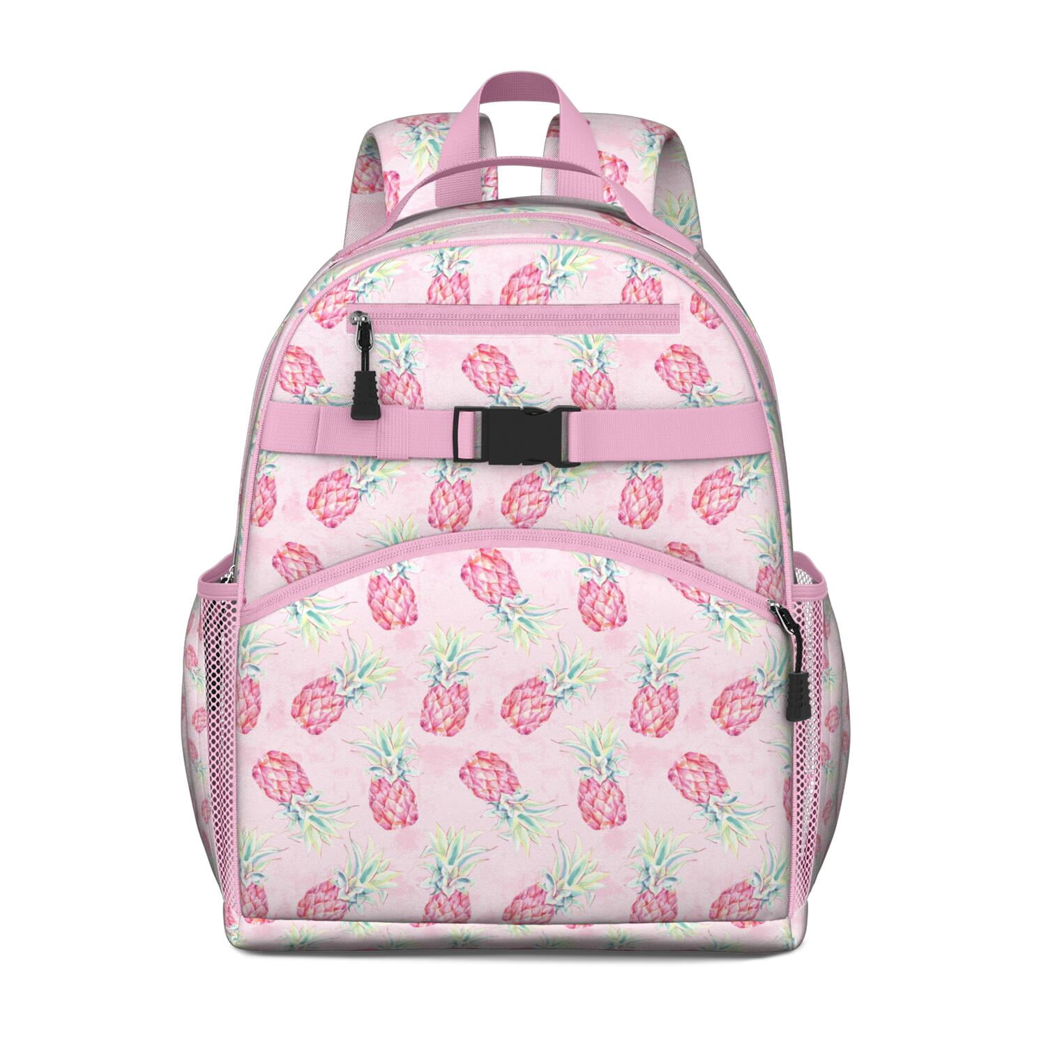 Pineapple Themed School Backpack, Waterproof Lightweight Bag with ...