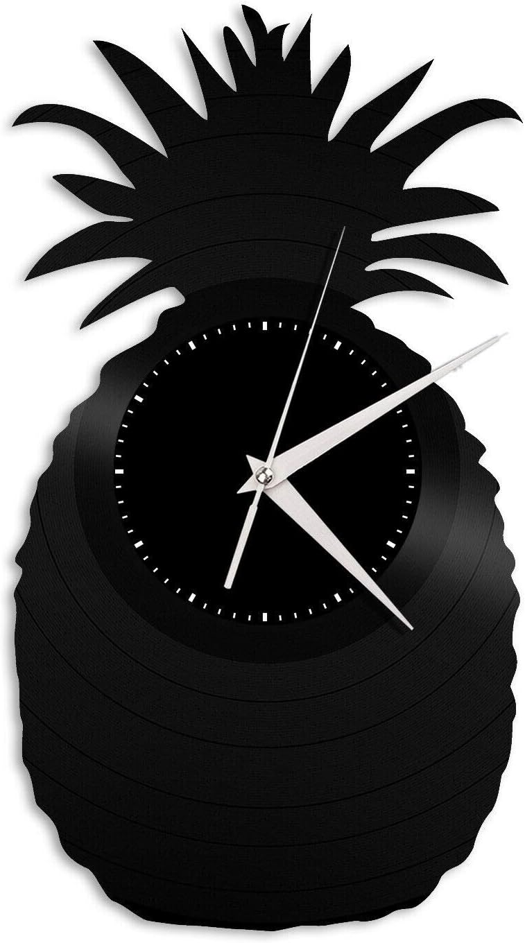 Pineapple Vinyl Wall Clock,Vinyl Record Clock Wall Art Handmade Art ...