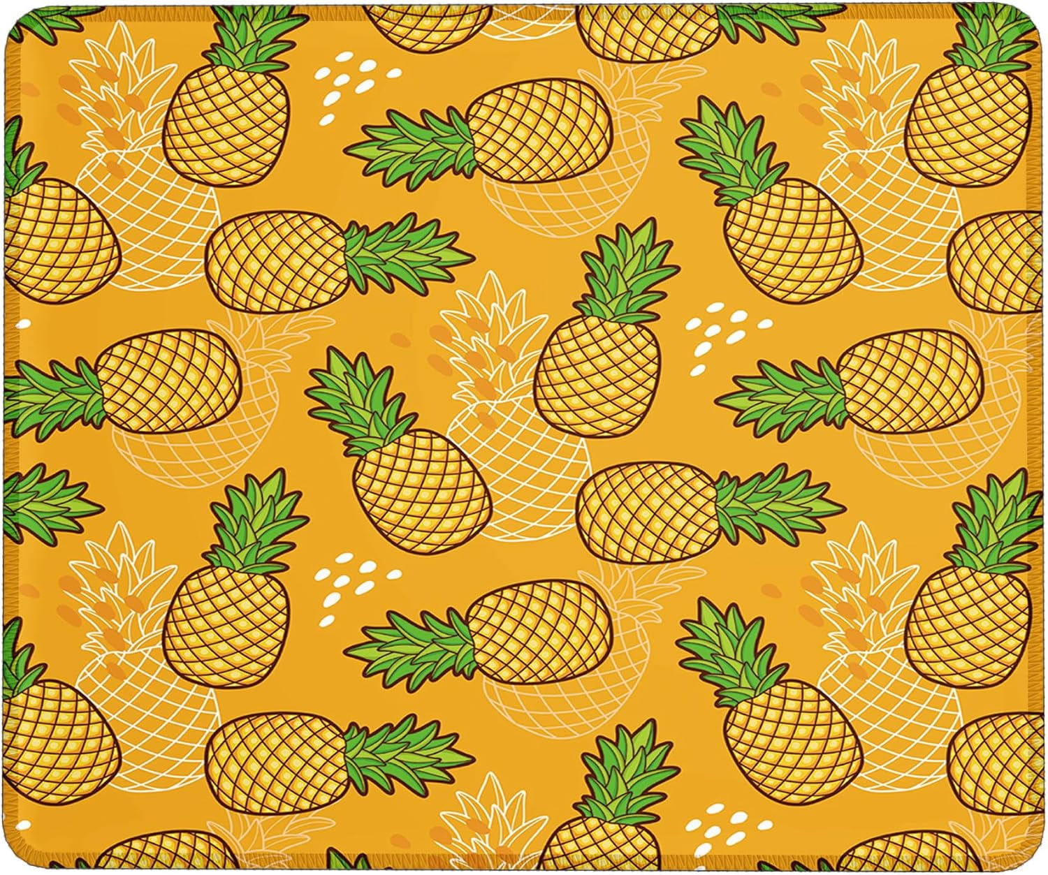 Pineapple Wide Mouse Pad 9.5x7.9 Inch Cute Tropical Fruit Cartoon ...
