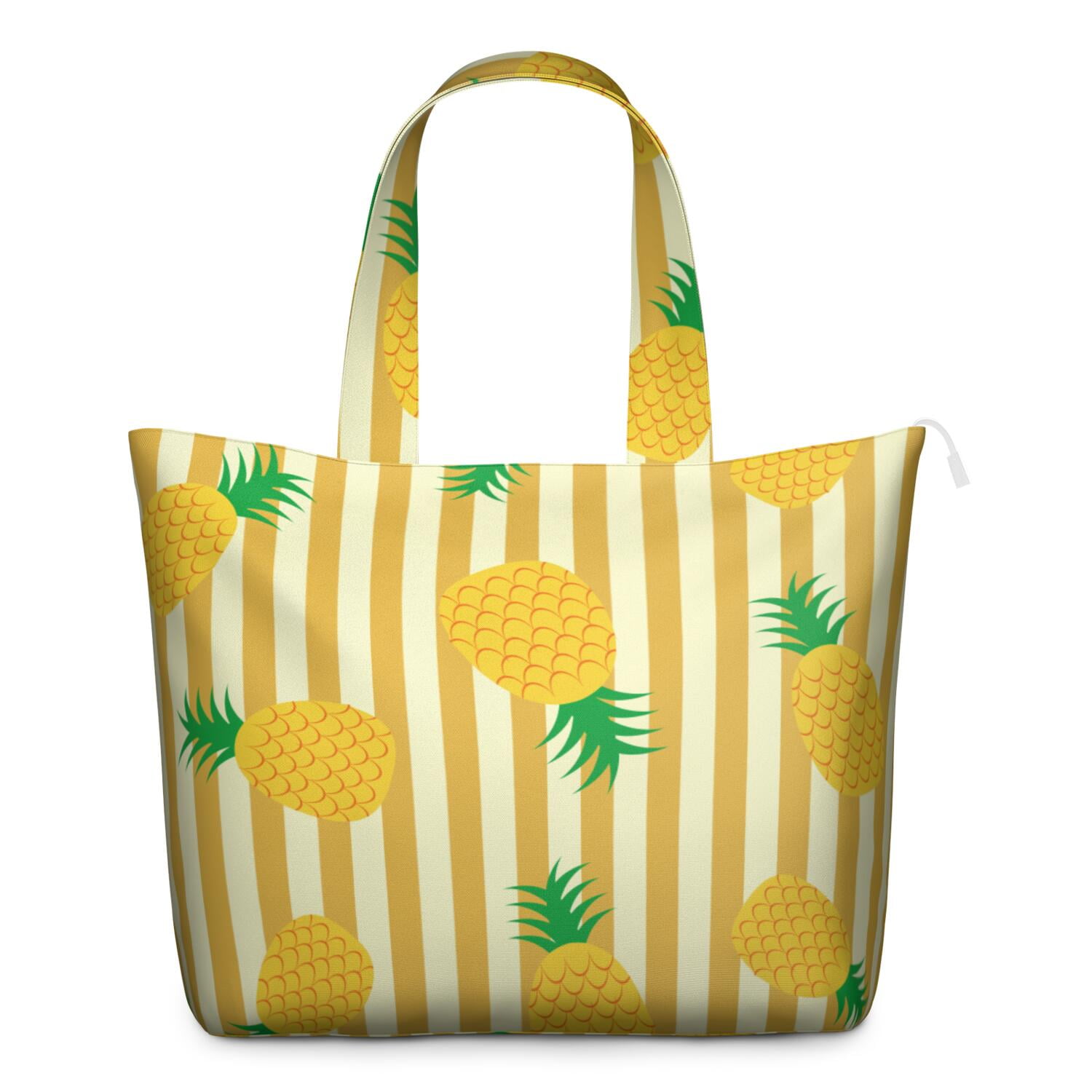 Pineapple and Sunshine Large Capacity Weekender Bag - Durable Zipper ...