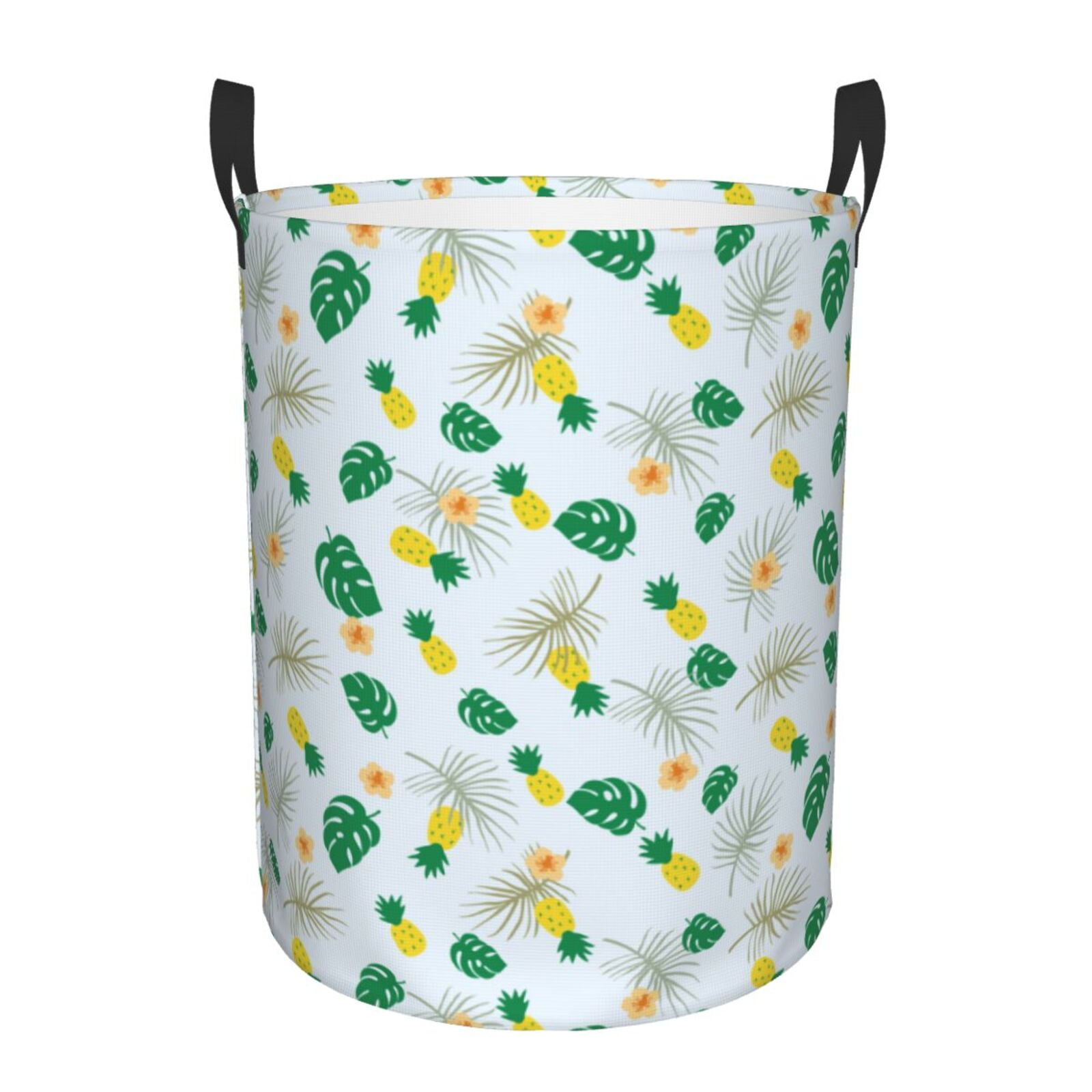 Pineapple print A Laundry Basket, Laundry Hamper Waterproof Laundry Bag ...