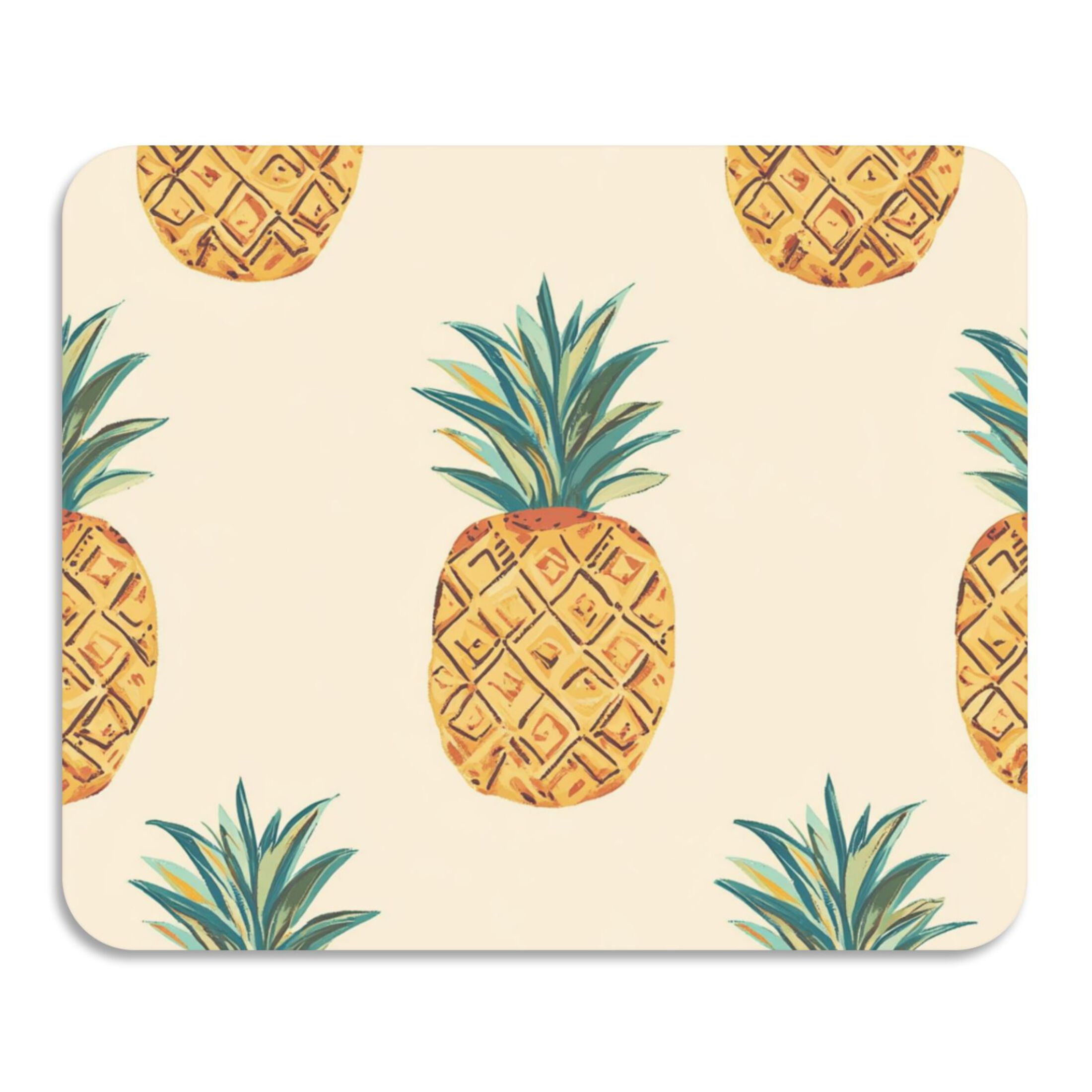 Pineapples Boho Style Diatomite Dish Drying Mat Drain Pad for Kitchen ...