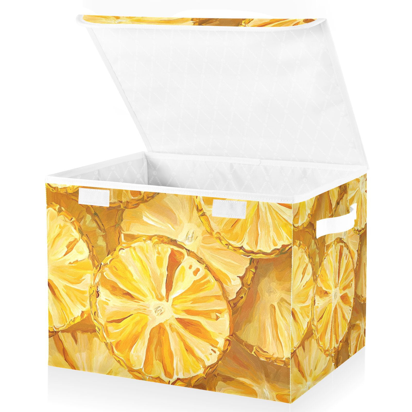 Pineapples Watercolor Storage Basket for Shelves Foldable Container ...