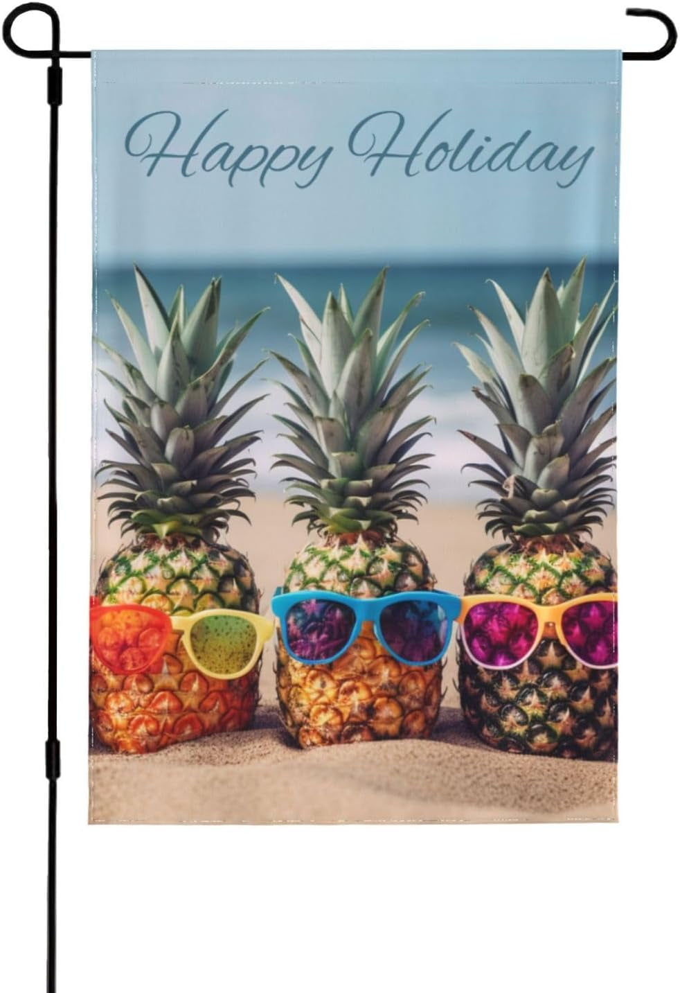 Pineapples Welcome Garden Flags Double Sided House flag, Sea Beach Yard ...