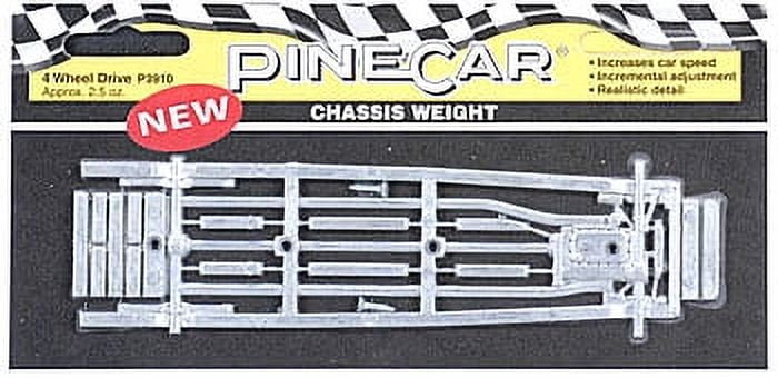Pinecar Chassis Weight Four Wheel Drive 2.5 oz PIN3910 - Walmart.com
